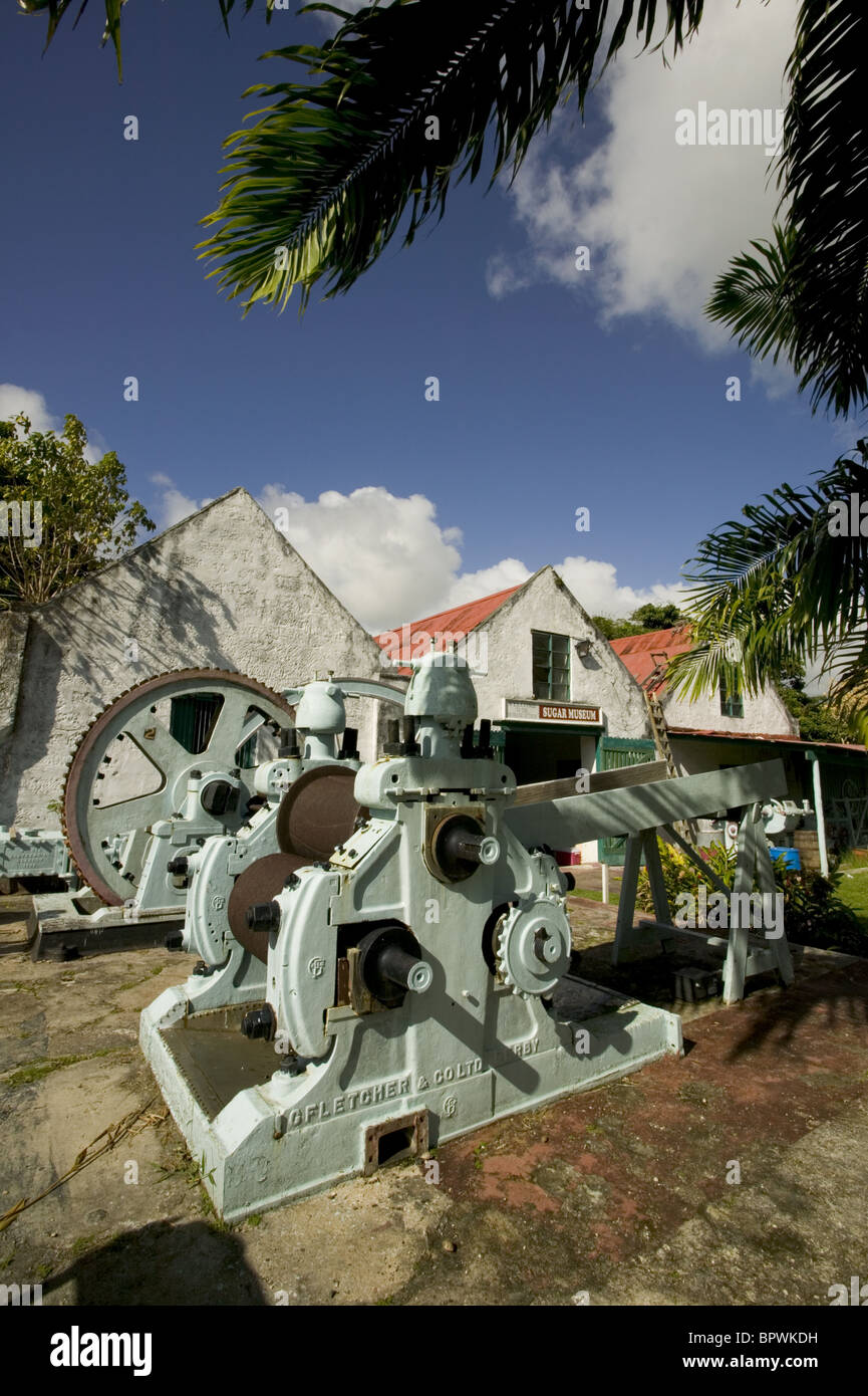 Exterior and detail of old sugar processing machinery on display at ...