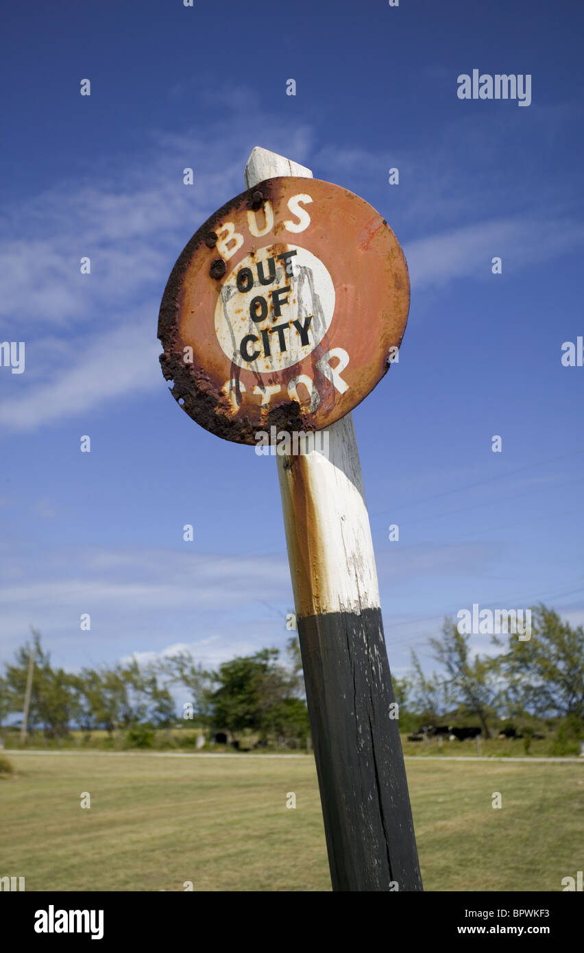 Barbados bus stop hi-res stock photography and images - Alamy
