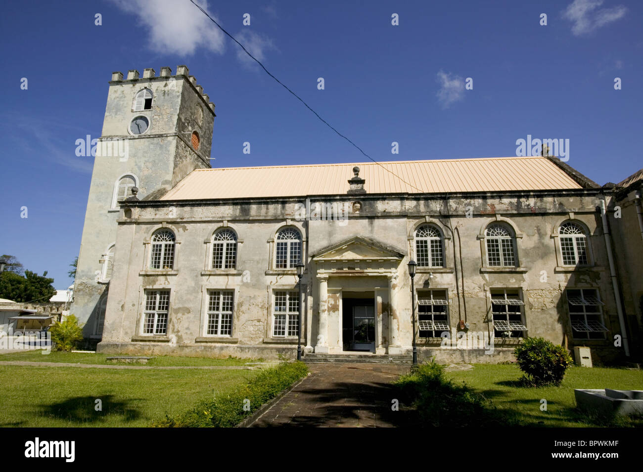 St Peter's Parish Church in Speightstown in Barbados in the Caribbean ...
