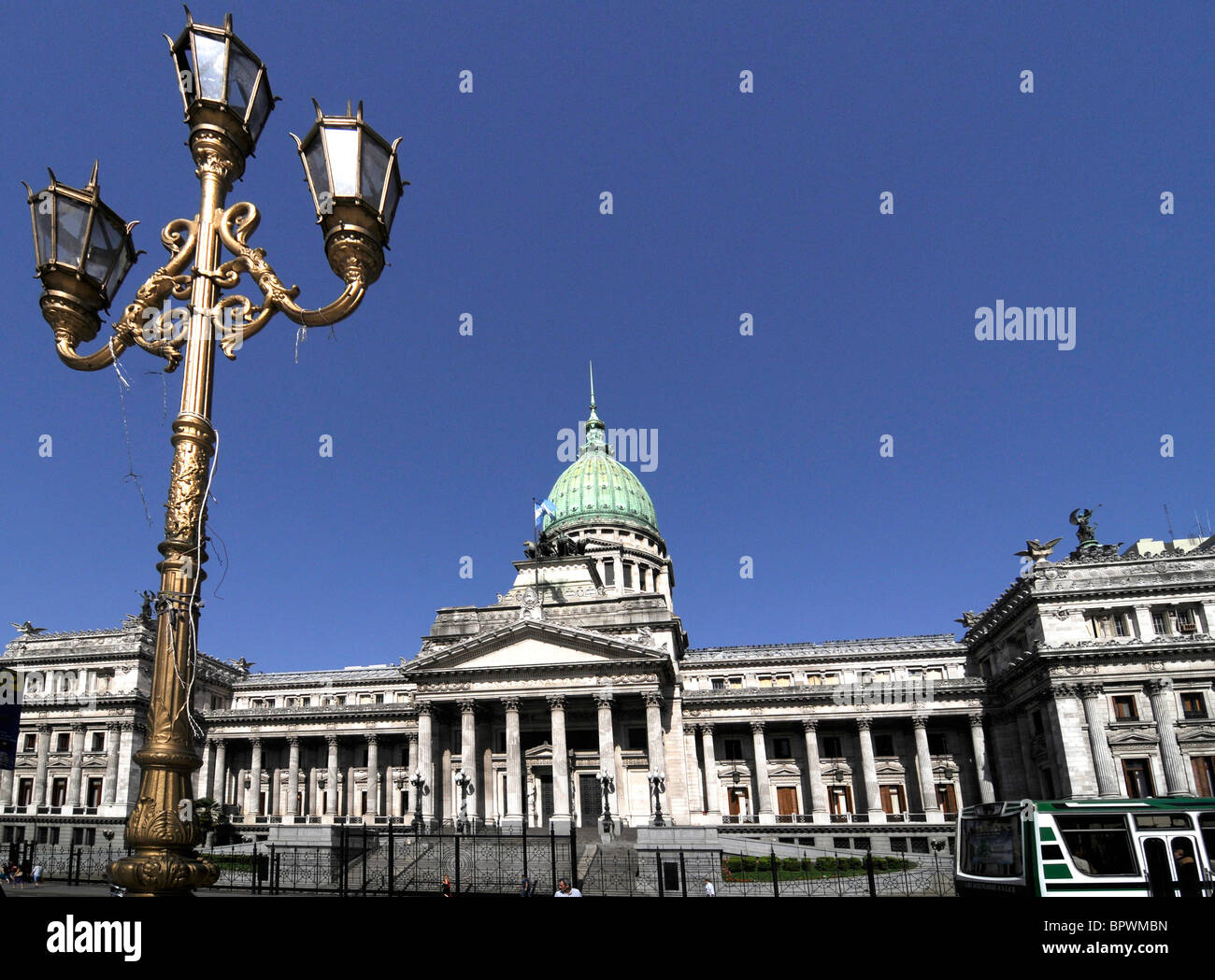 The Congress Building on Plaza de Congreso in Buenos Aires, Argentina ...