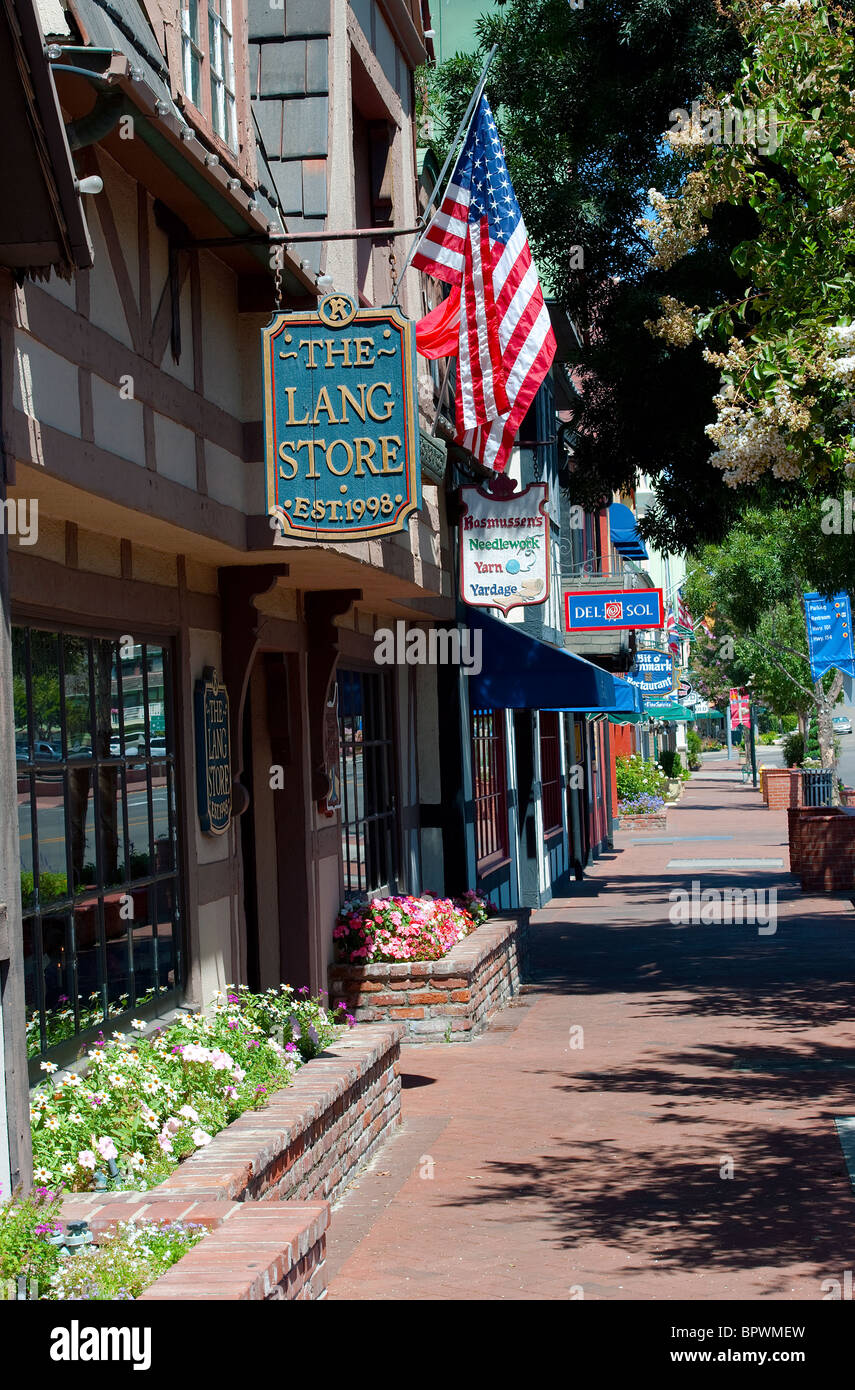 Solvang california flag hi-res stock photography and images - Alamy