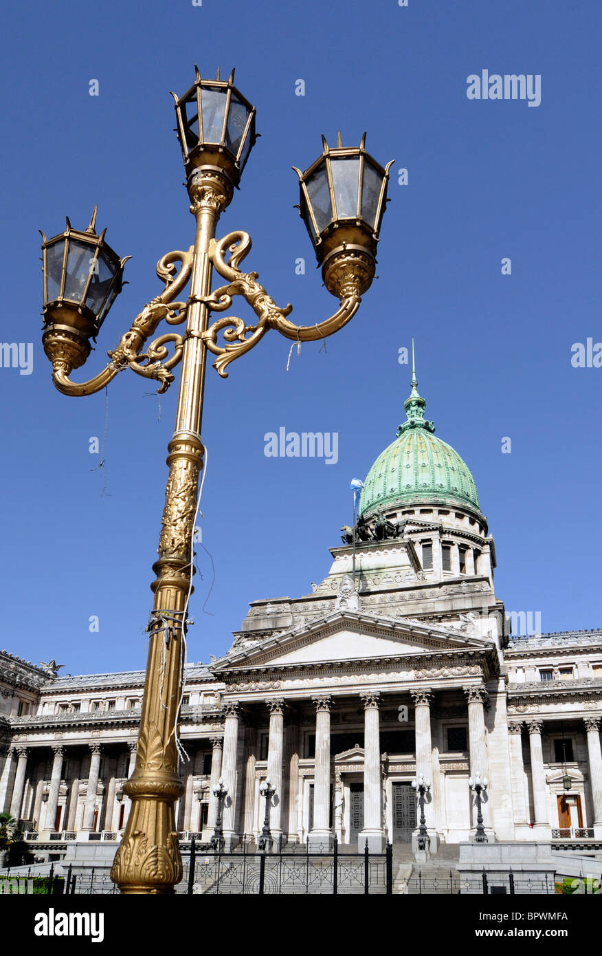 The Congress Building on Plaza de Congreso in Buenos Aires, Argentina ...