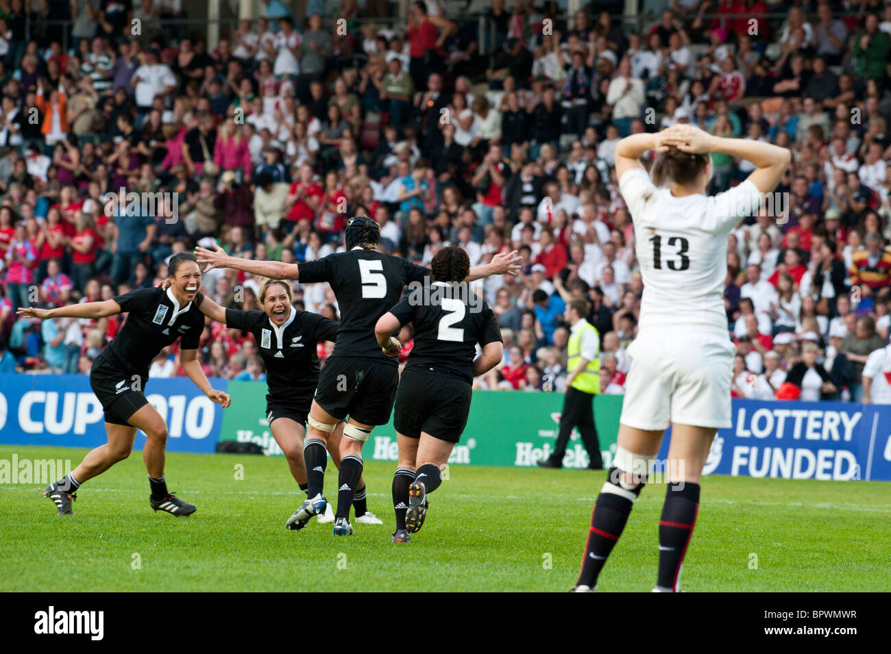 The final between England and New Zealand. England lost 13-10. The iRB ...