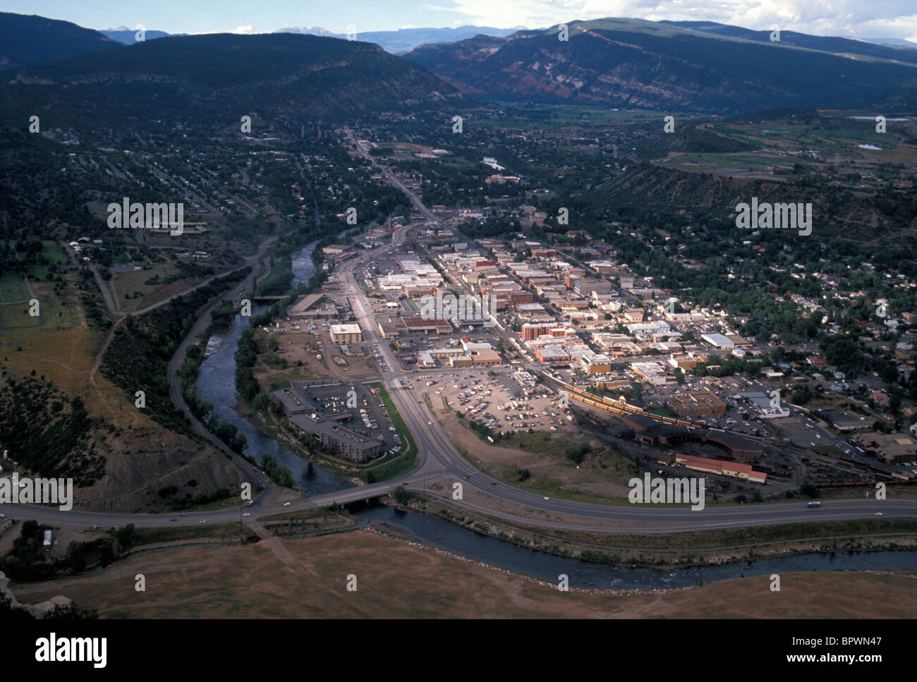 Durango colorado small town travel west tourism americana hi-res stock ...