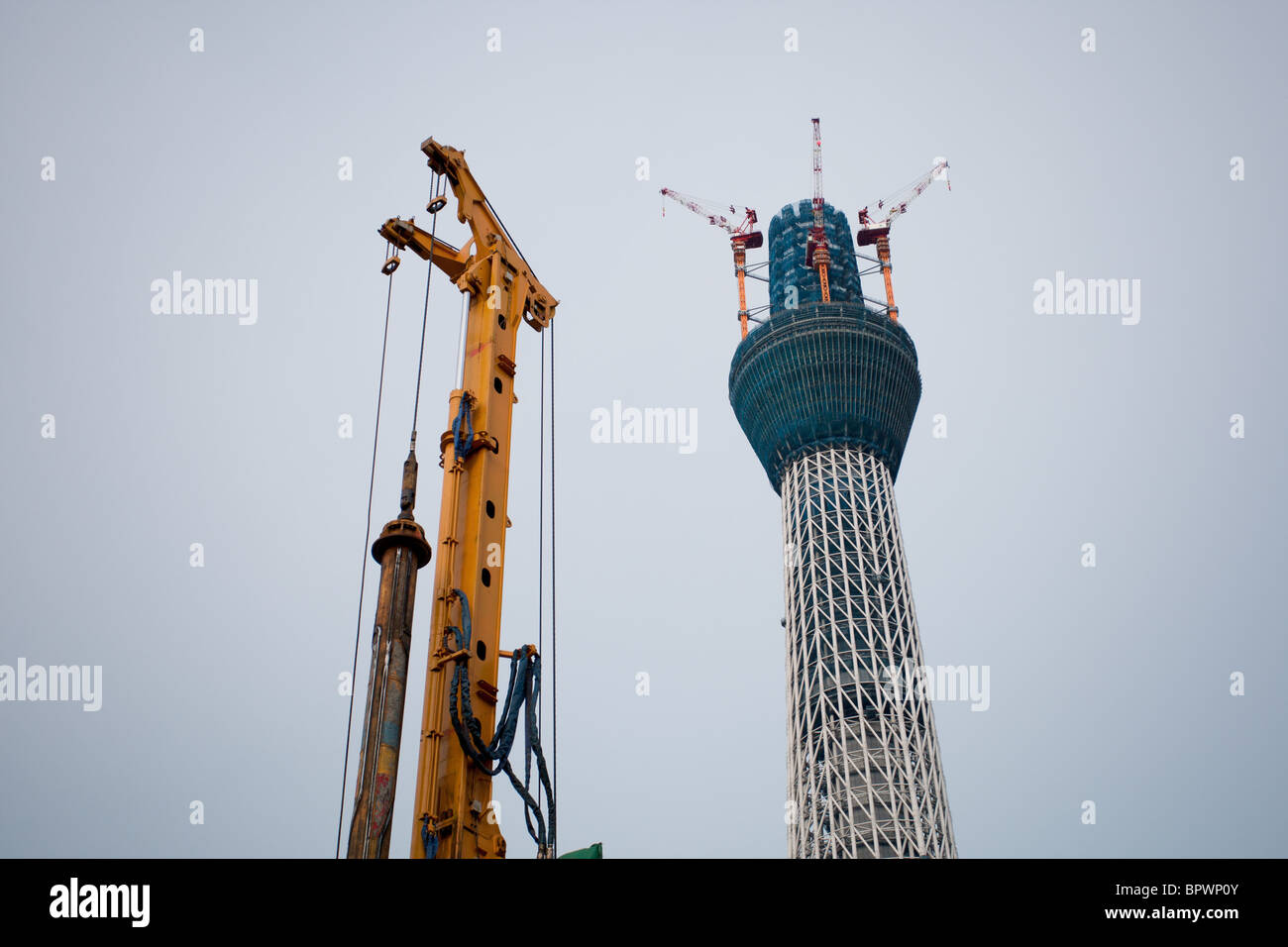 Tokyo Sky Tree construction site Stock Photo - Alamy