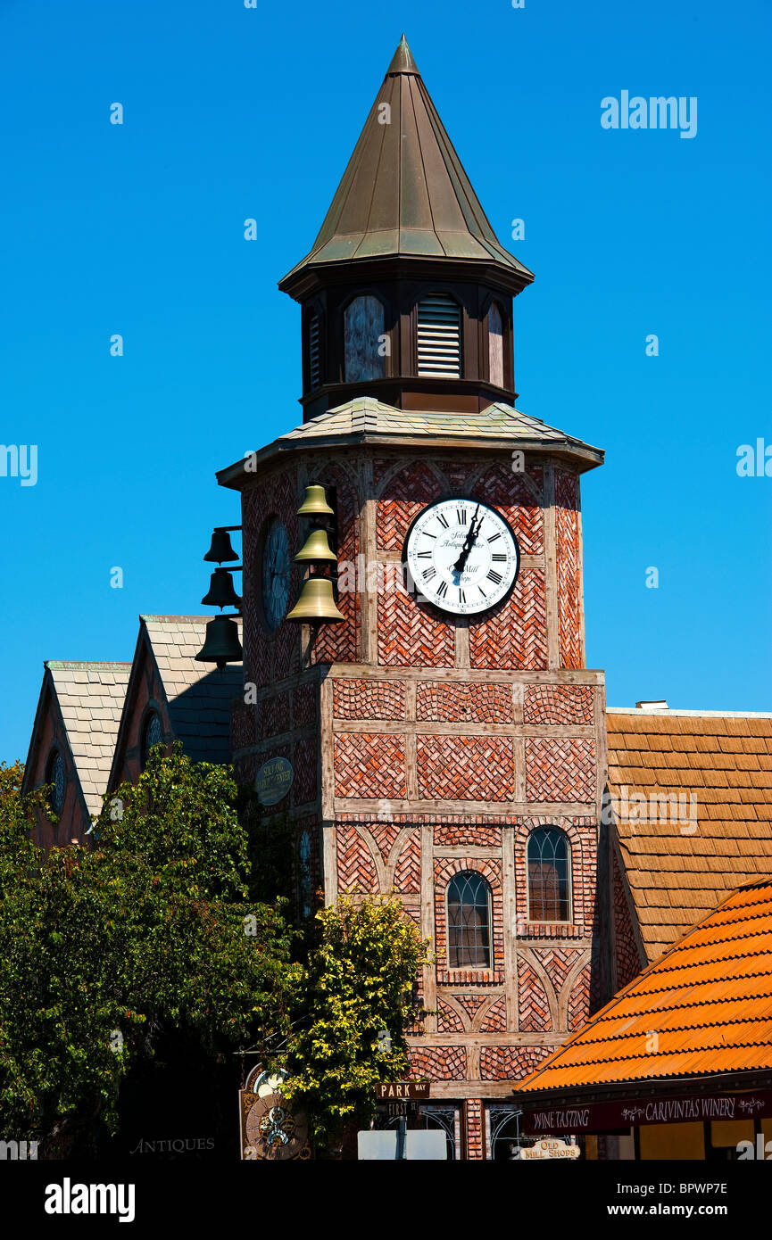 Solvang Antique Center, clock tower, Solvang Santa Ynez Valley ...
