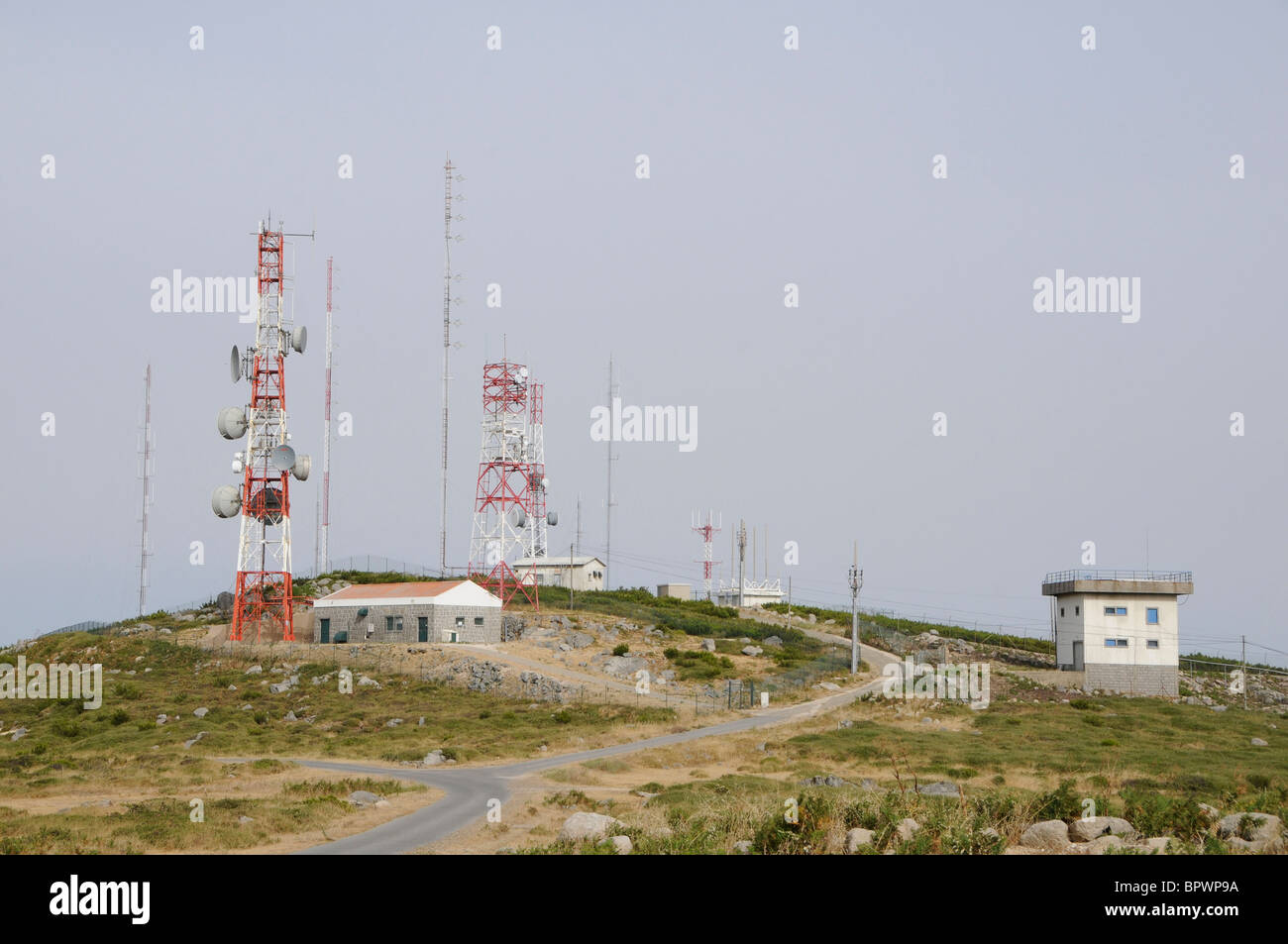 The highest point in the Algarve, the peak of Foia in the Monchique ...