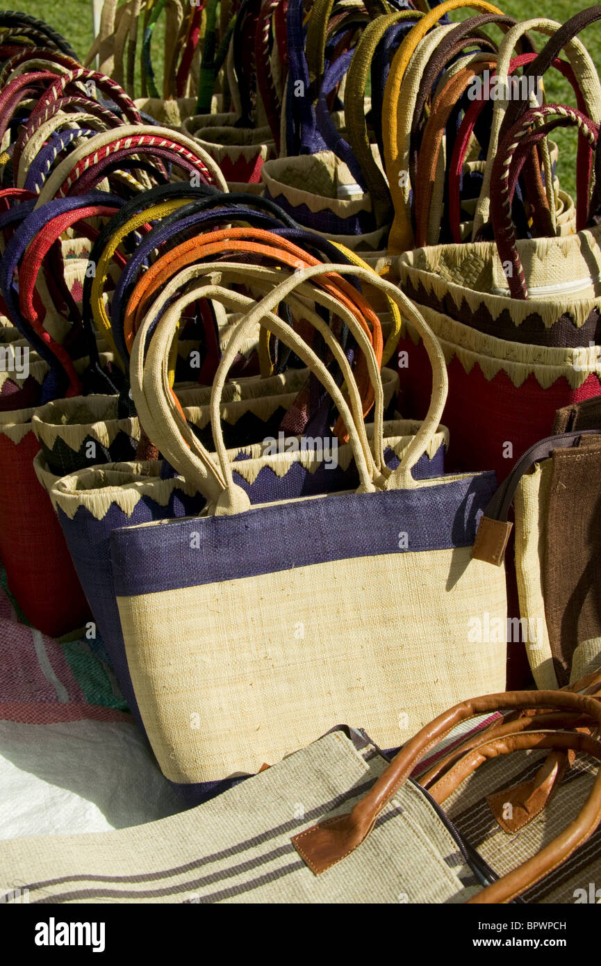 Holetown festival market stall goods, colourful bag for sale at the ...