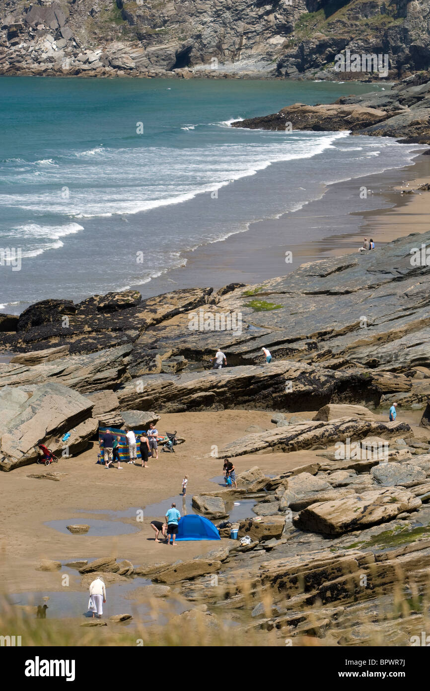 Trebarwith Strand, North Cornwall Stock Photo - Alamy
