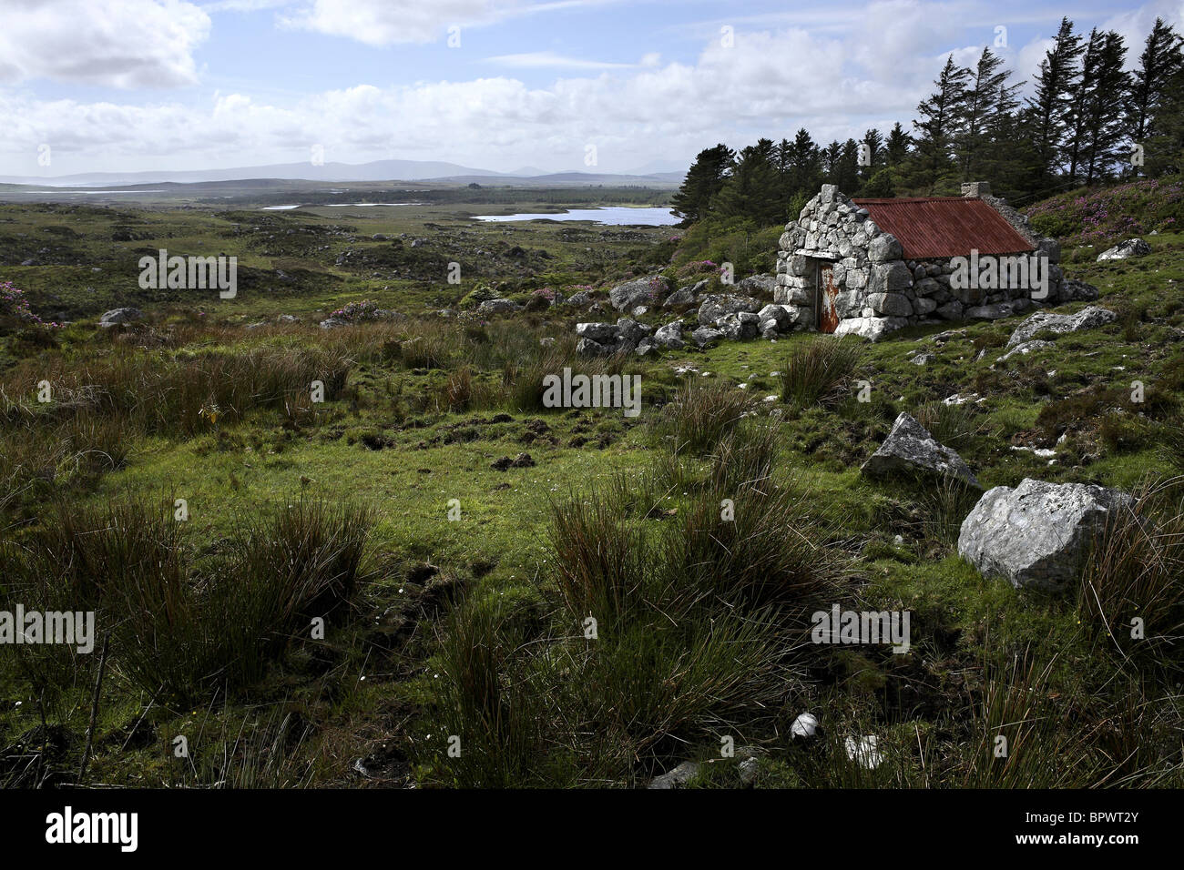 Landscape Ruin Connemara, County Galway Ireland Stock Photo - Alamy
