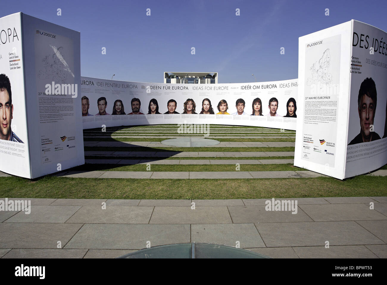 Political information display berlin germany german deutschland hi-res ...