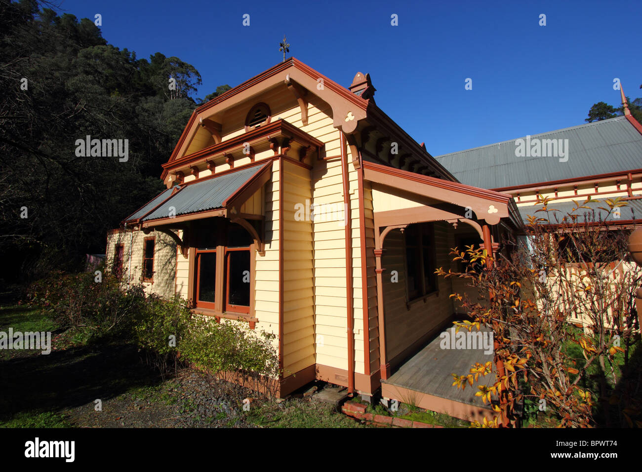 WIDE VIEW OF OLD COUNTRY HOMESTEAD WALHALLA GIPPSLAND REGION VICTORIA ...