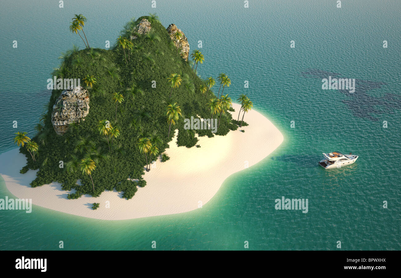 Desert island concept hi-res stock photography and images - Alamy