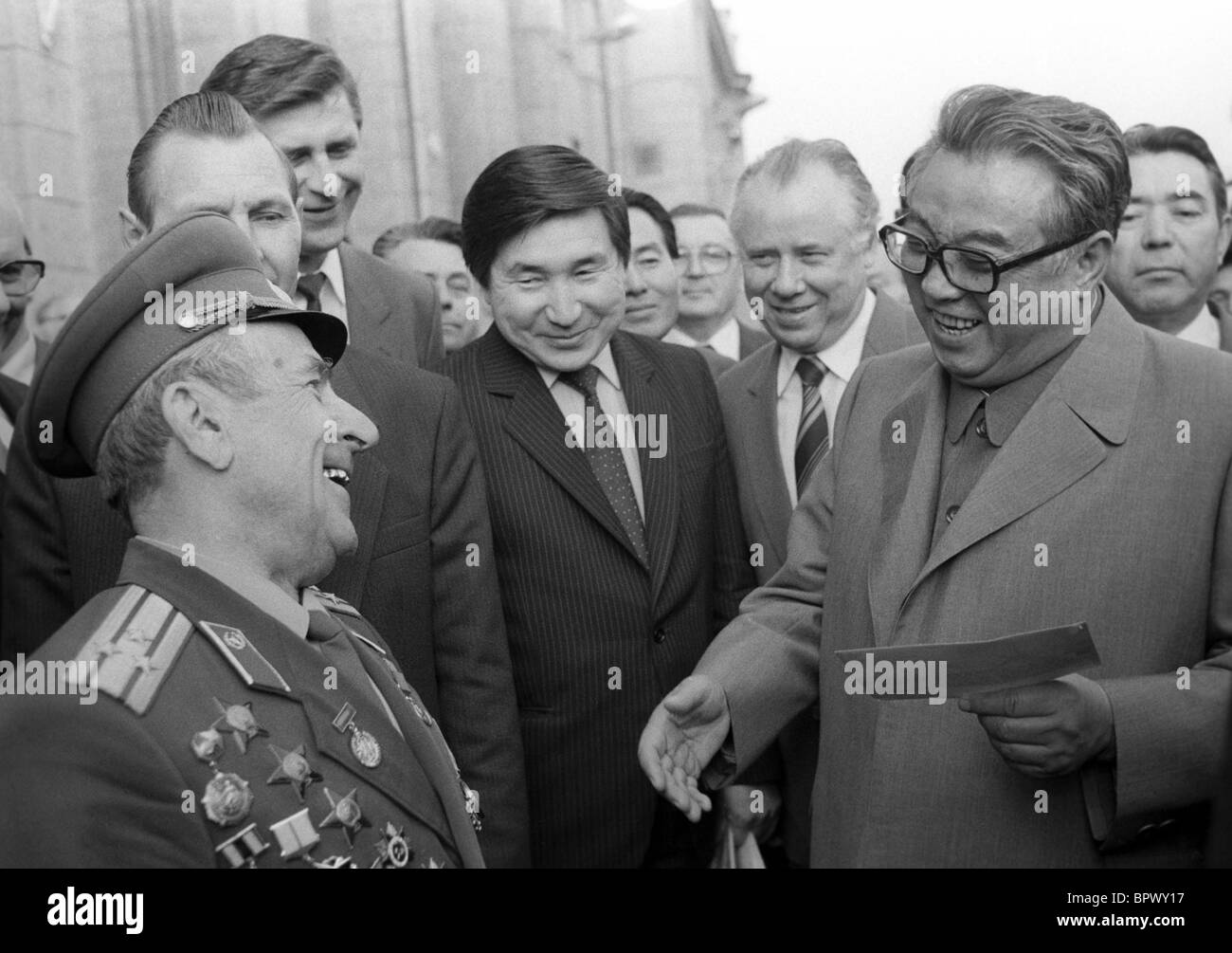 President Kim Il Sung Black and White Stock Photos & Images - Alamy