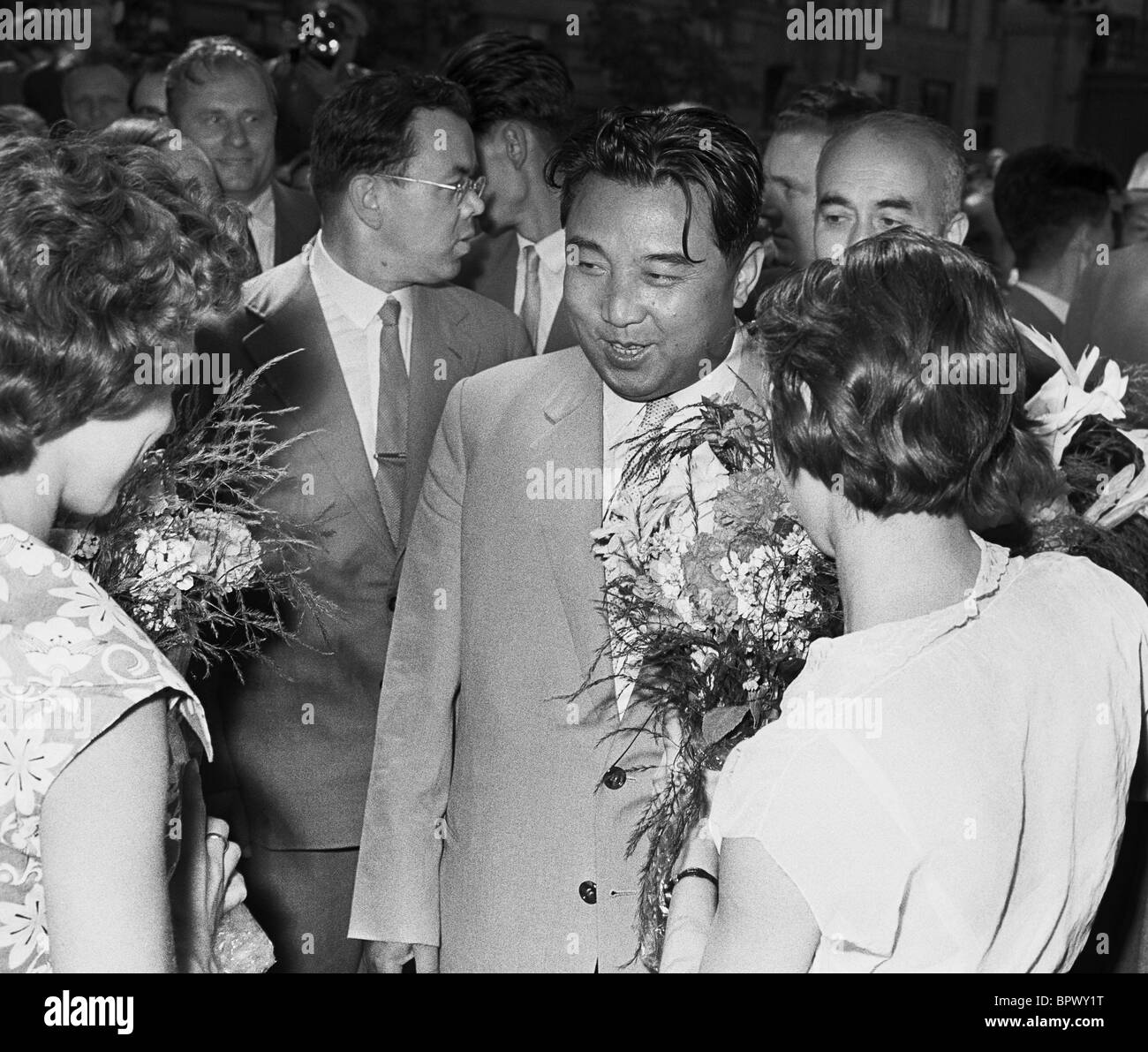 President Kim Il Sung Black and White Stock Photos & Images - Alamy