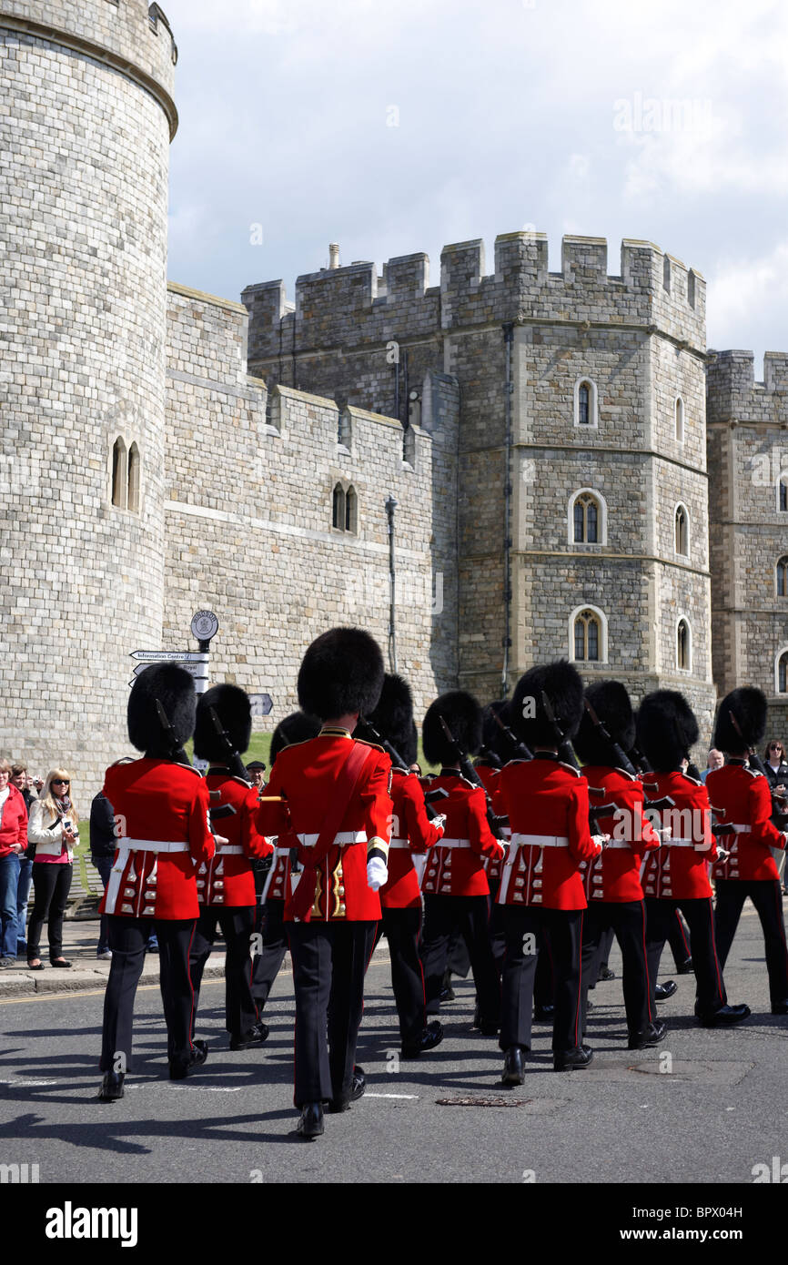 Changing of the Guard at Windsor Castle in summer Stock Photo - Alamy
