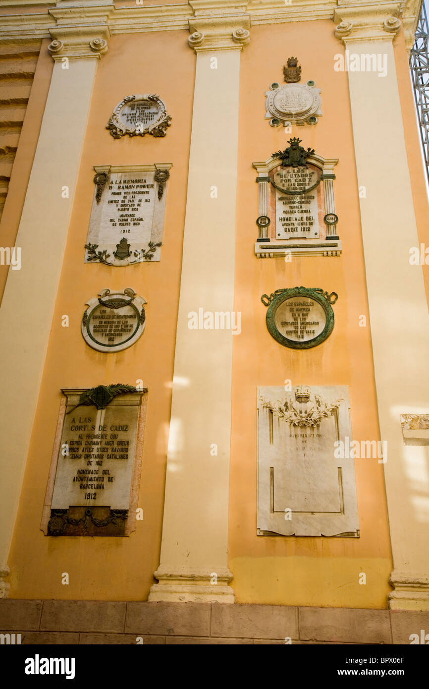 Commemorative plaques commemorating the 1st centenary of the ...