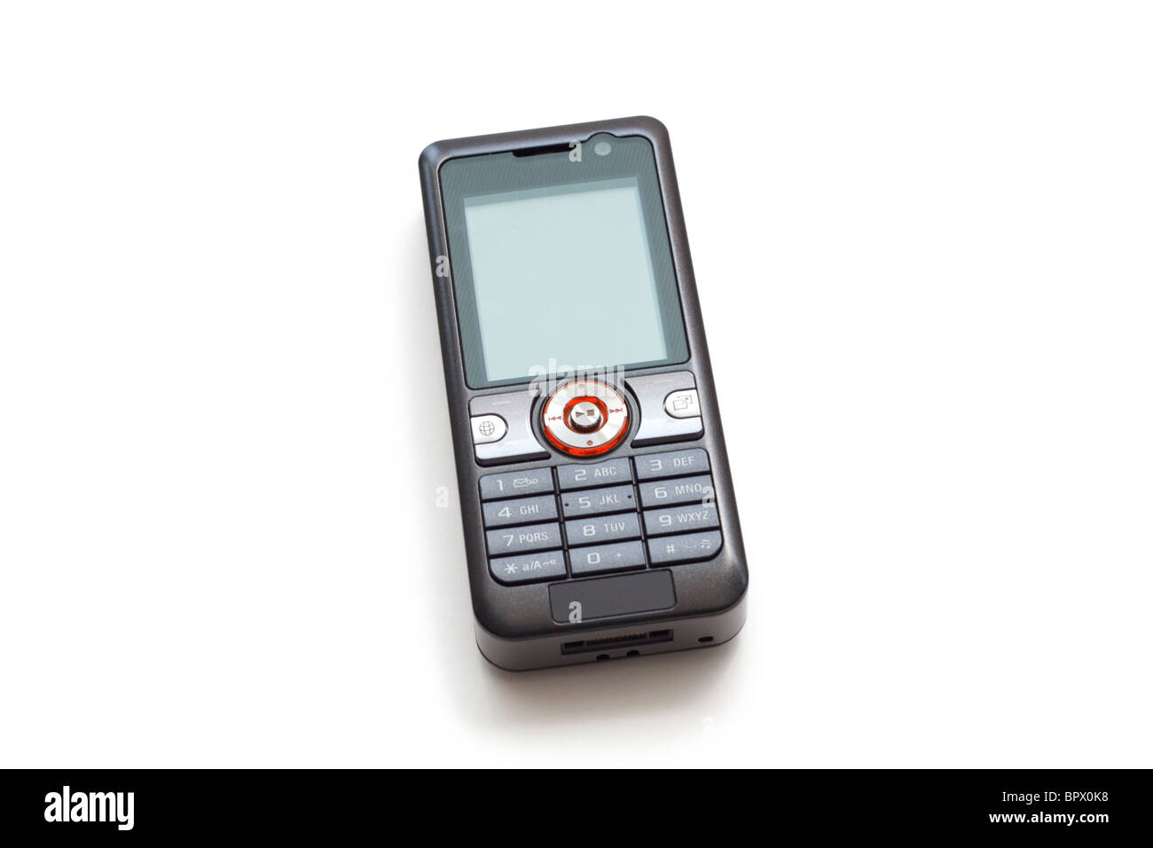 Mobile phone on a white background Stock Photo - Alamy