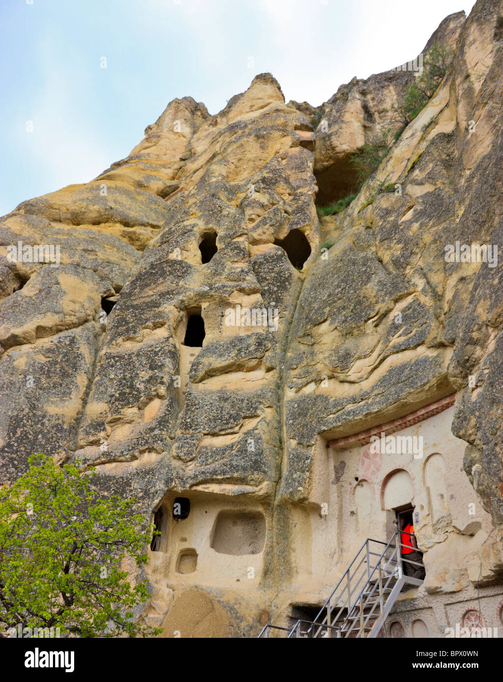 Historicall Church inside Volcanic Tuff Pillars near Goreme and Uchisar ...
