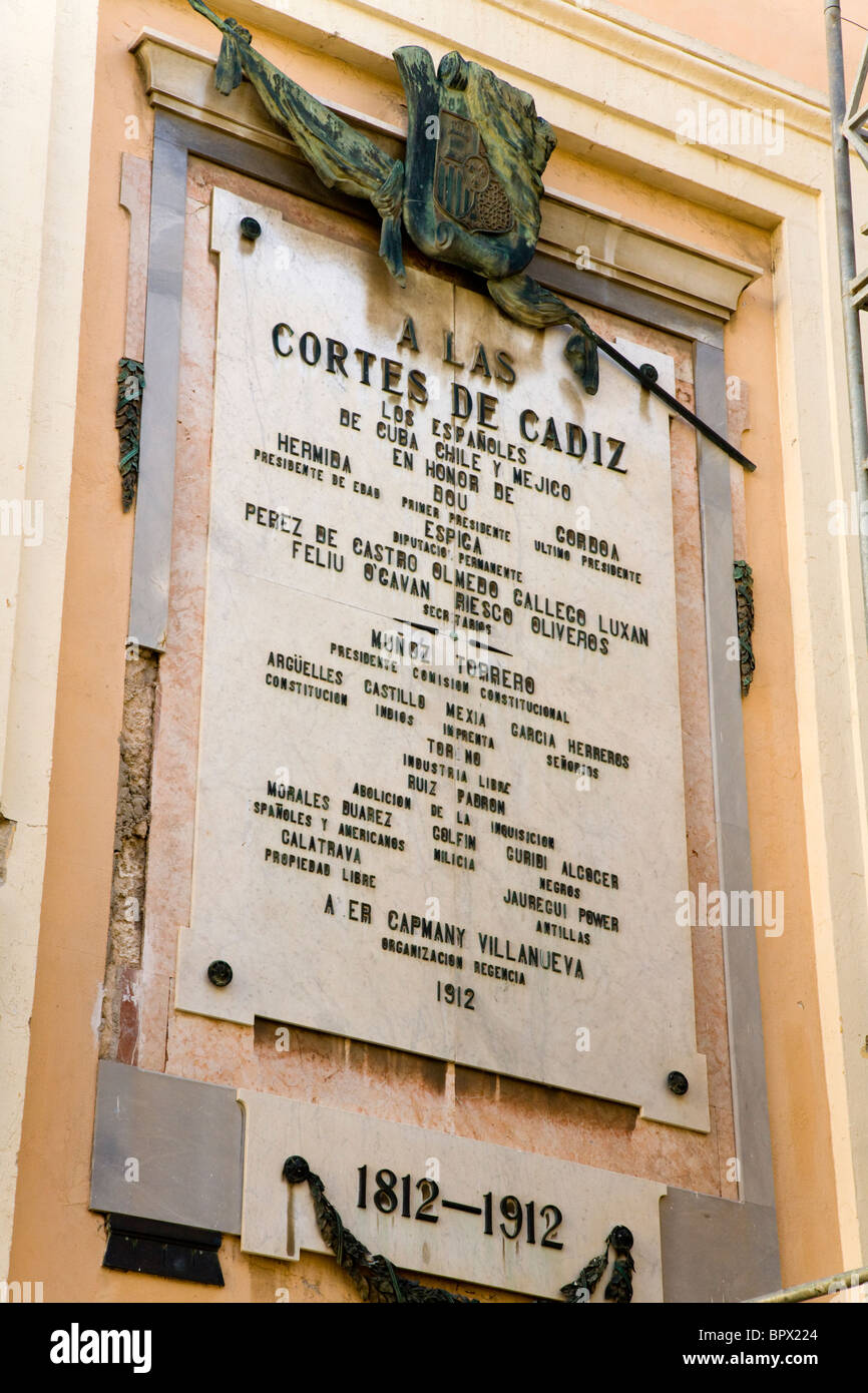 Commemorative plaque commemorating the 1st centenary of the ...