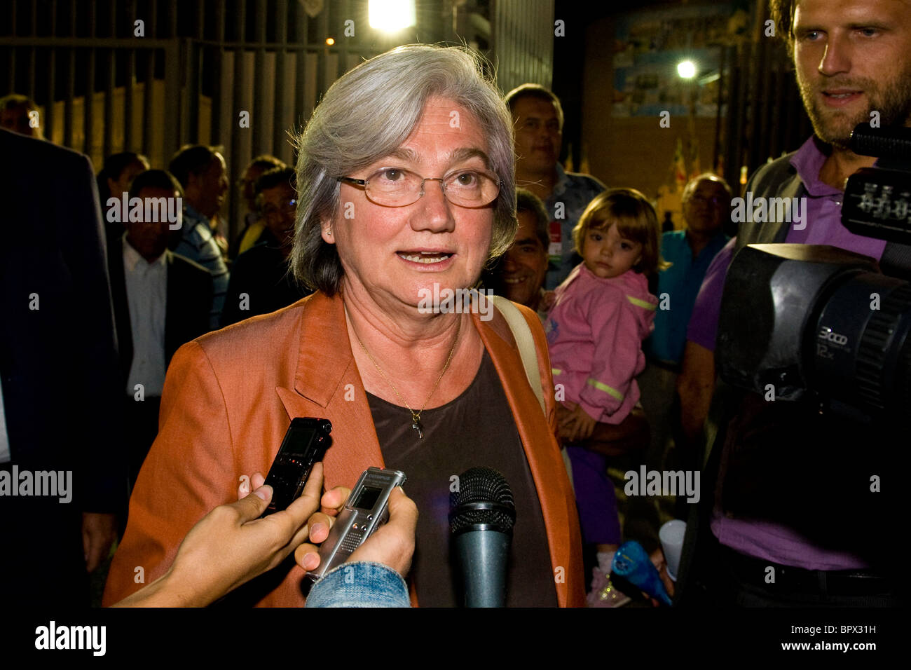 Rosy Bindi, Presidente Partito Democratico, Milano 02.09.2010 Stock ...