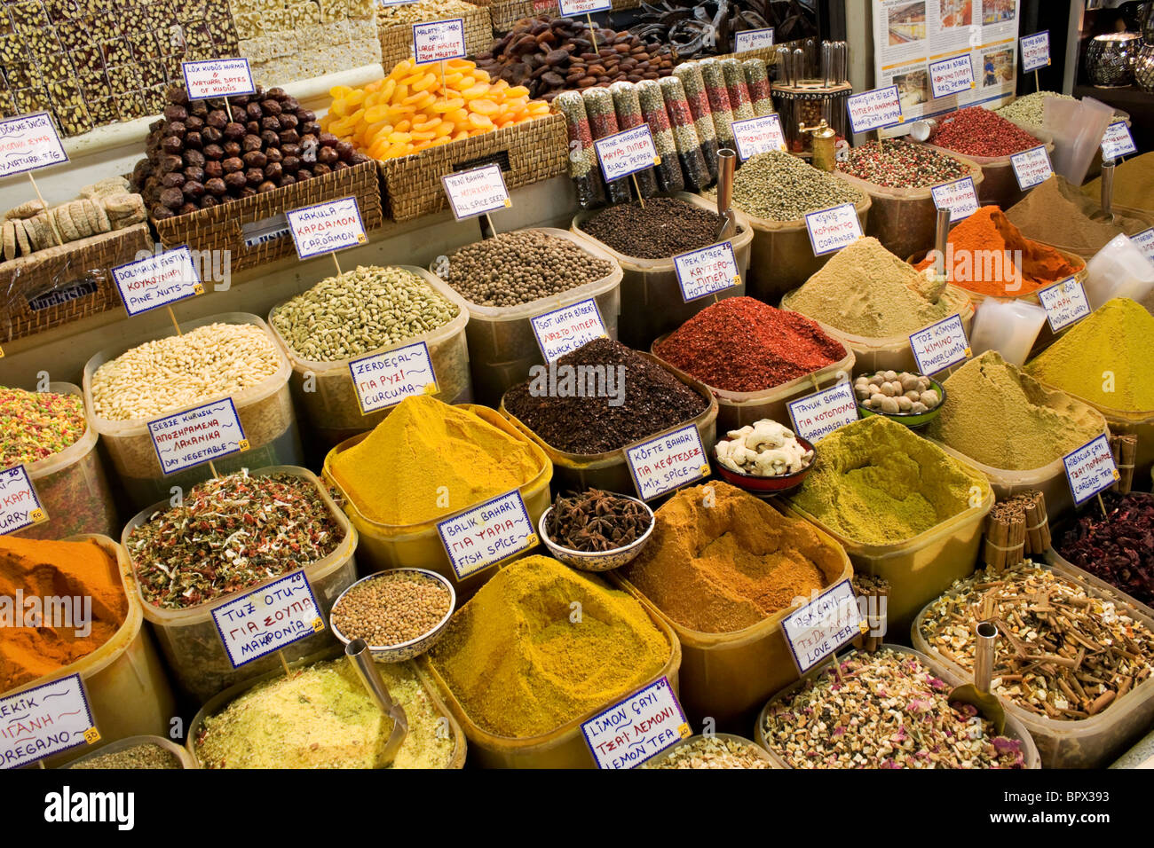 Spice Market in Istanbul Stock Photo - Alamy