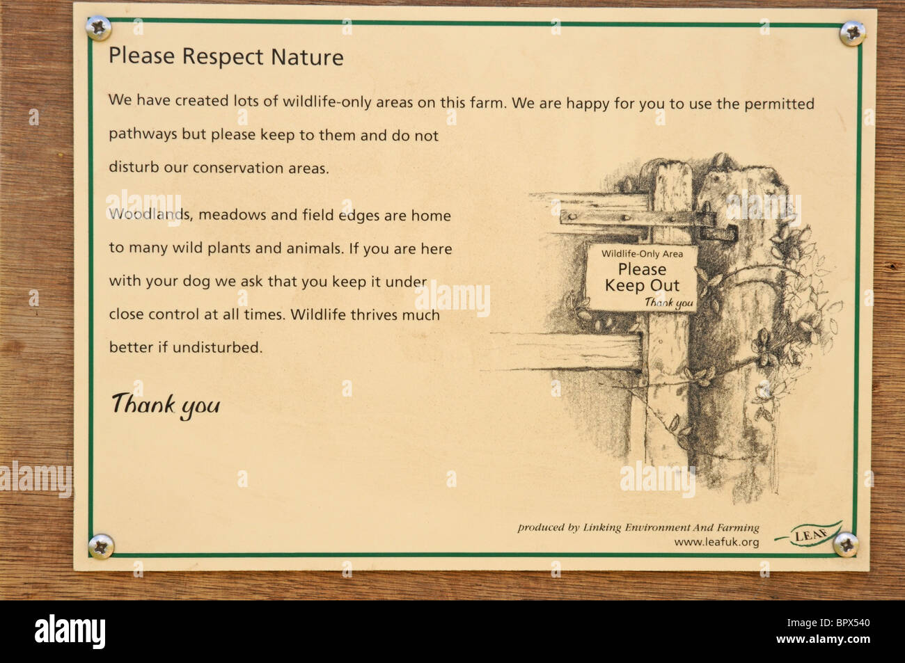 Respect wildlife hi-res stock photography and images - Alamy