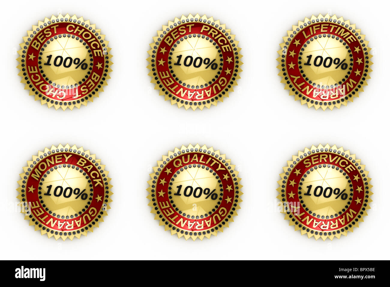 Hundred percent satisfaction Cut Out Stock Images & Pictures - Alamy