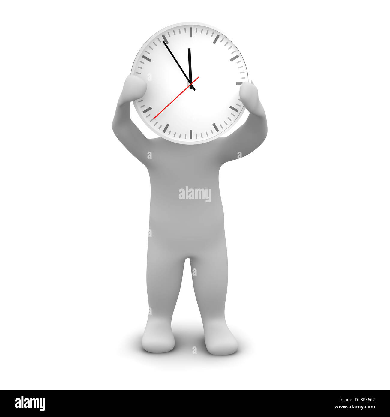 Cartoon figure clock hi-res stock photography and images - Alamy