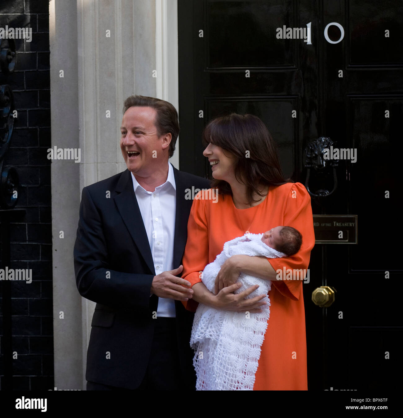 PM David Cameron with wife Samantha at Number 10 Downing Street 3.9.10 ...