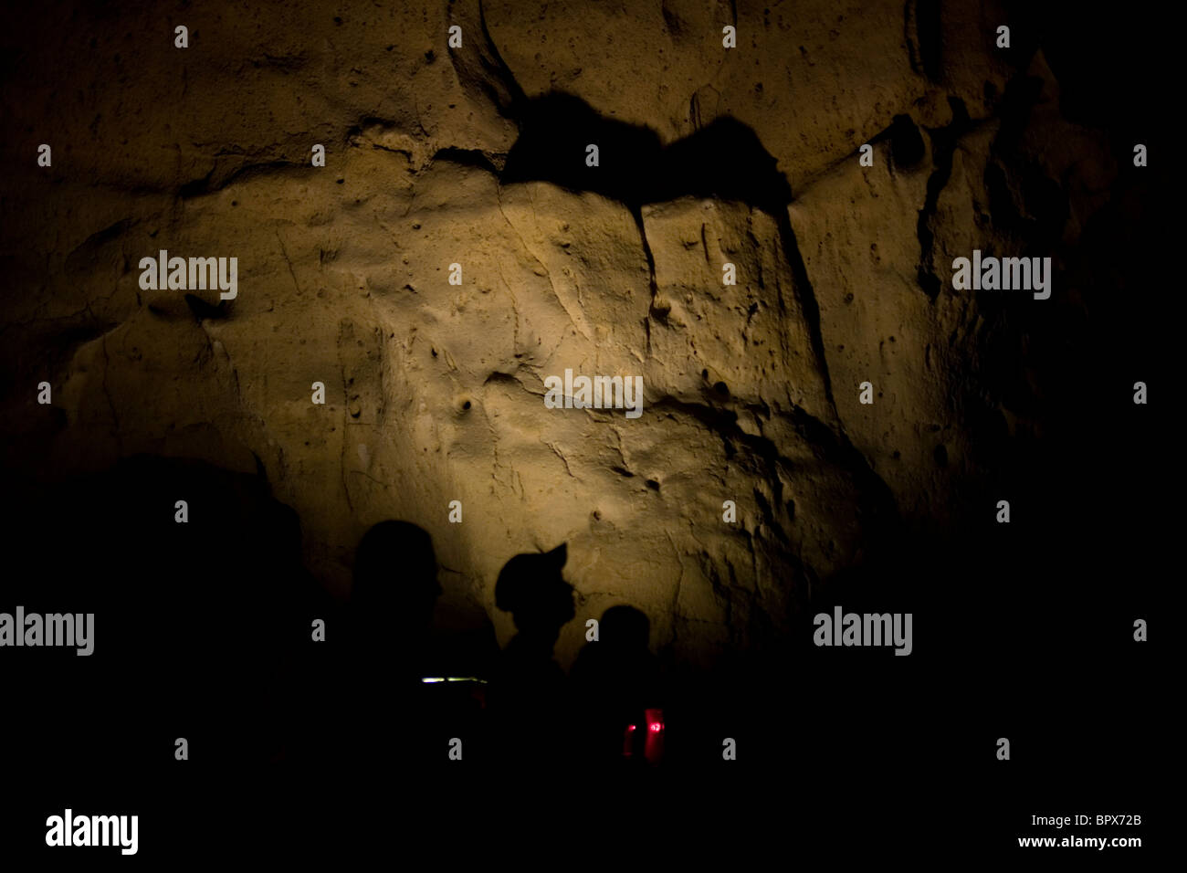 Tourists visit the Loltun cave in Yucatan Peninsula, Mexico, July 9 ...