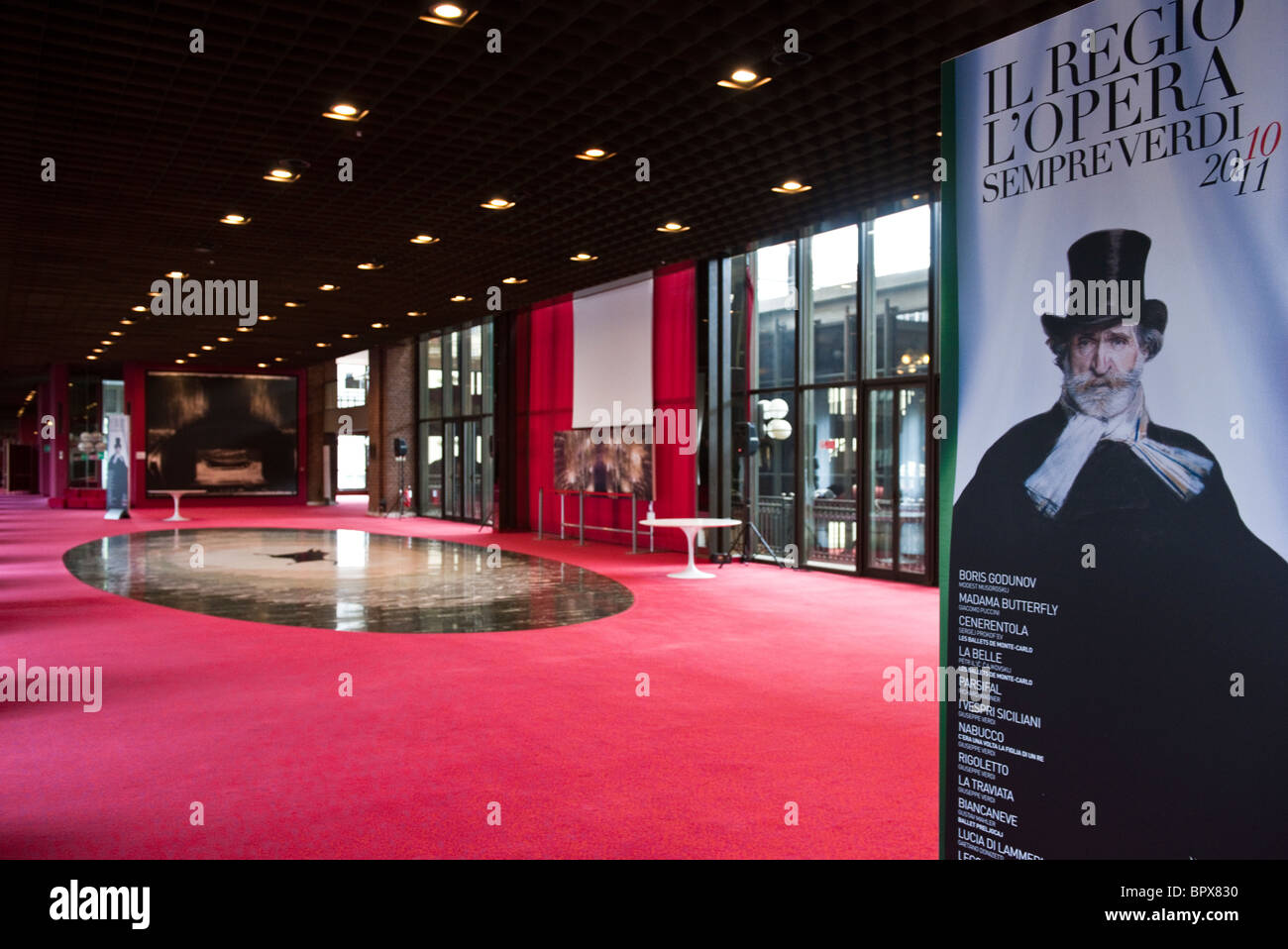 Italy, Turin, Teatro Regio, the Foyer del Toro Stock Photo - Alamy