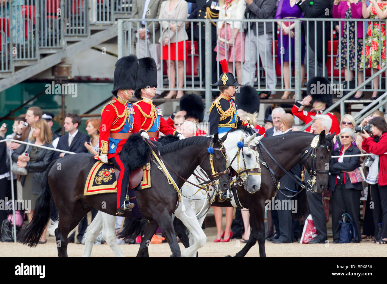 The Royal Colonels arriving at Horse Guards Parade. "Trooping the ...