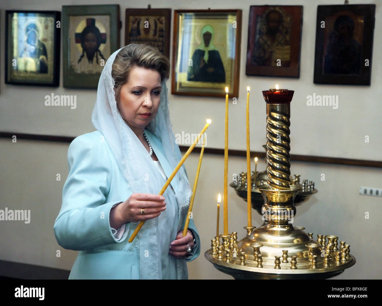 Russian First Lady Svetlana Medvedeva Stock Photos & Russian First Lady ...