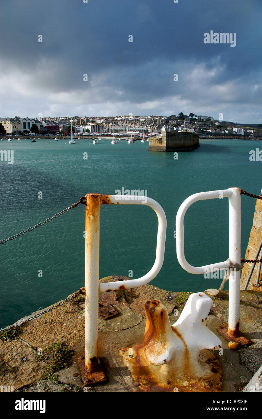 Penzance Cornwall UK Harbour Harbor Quay Stock Photo - Alamy