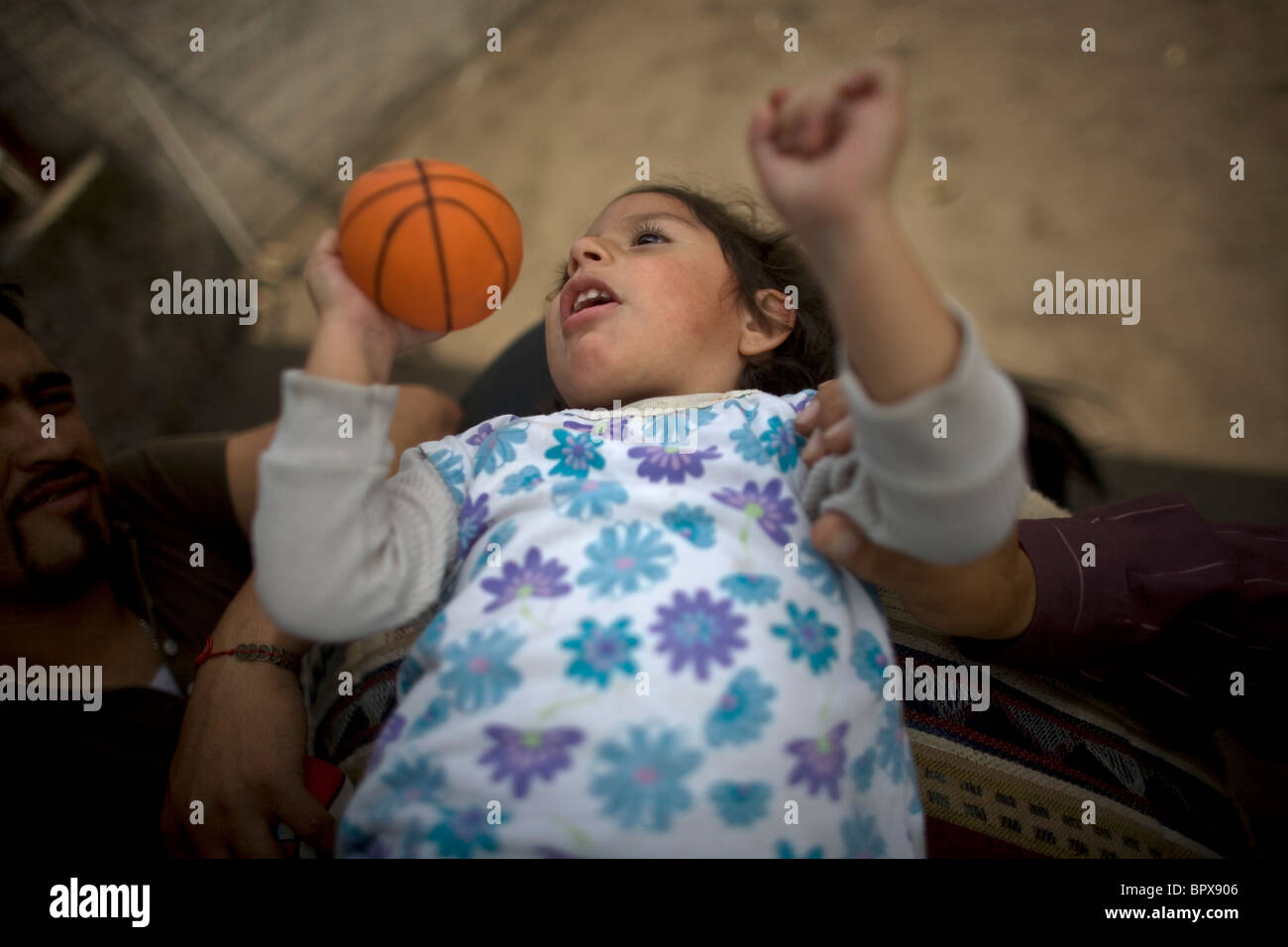 A girl who suffers infantile cerebral paralysis during her horse ...
