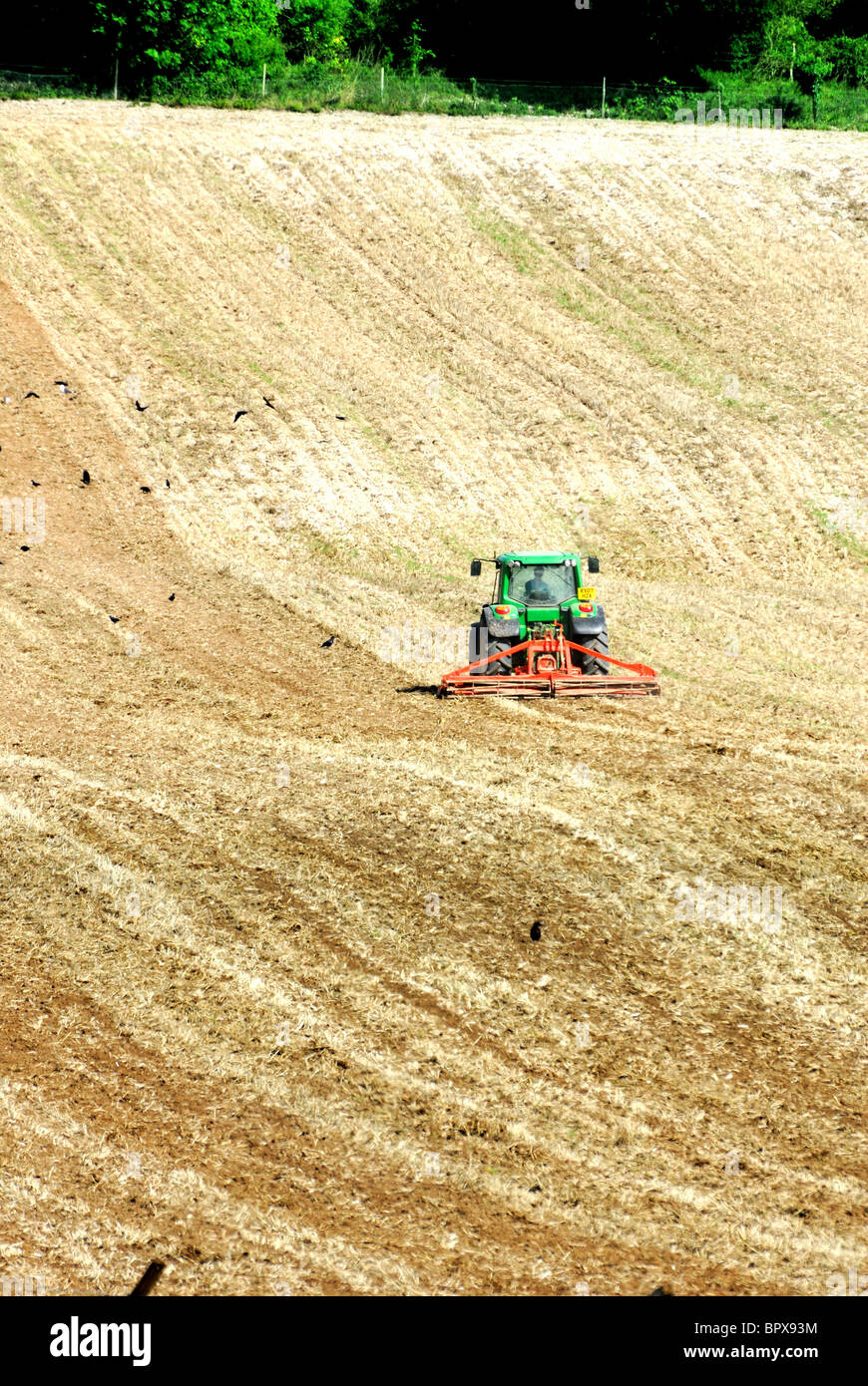 Tractor farming field england hi-res stock photography and images - Alamy