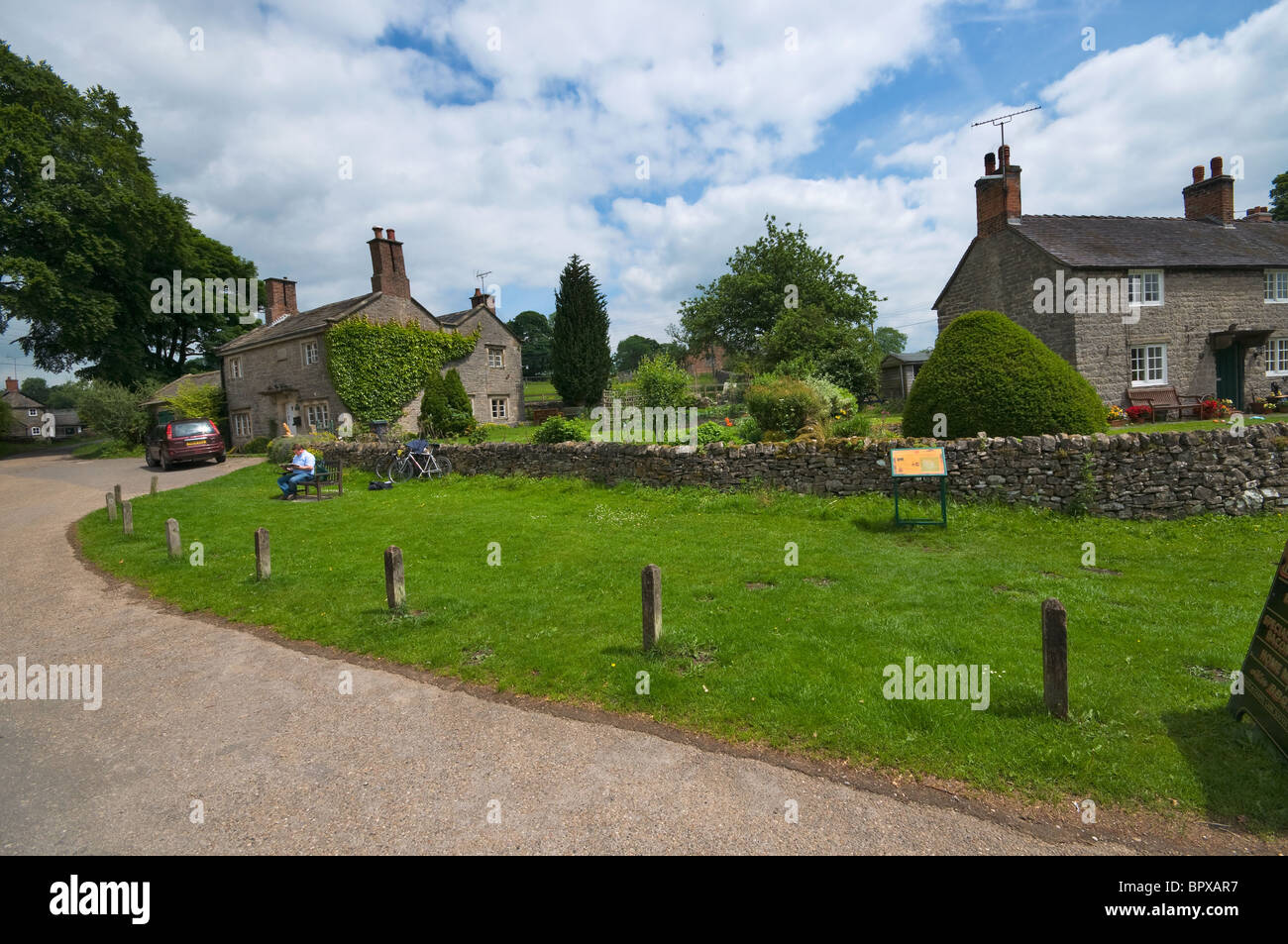 Tissington Village Derbyshire Peak District England Stock Photo - Alamy