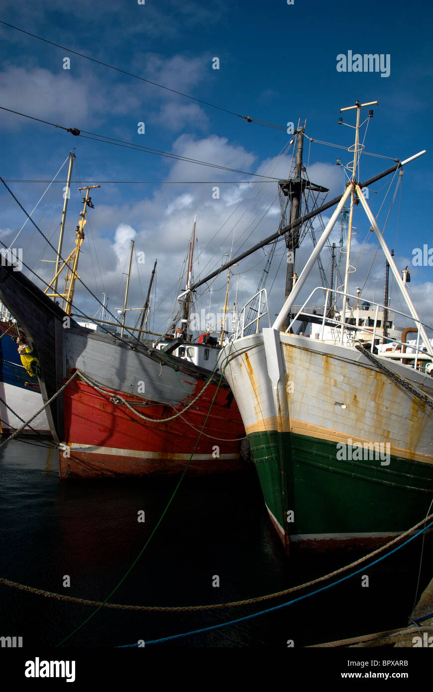 Penzance Cornwall UK Harbour Harbor Quay Fishing Boats Stock Photo - Alamy