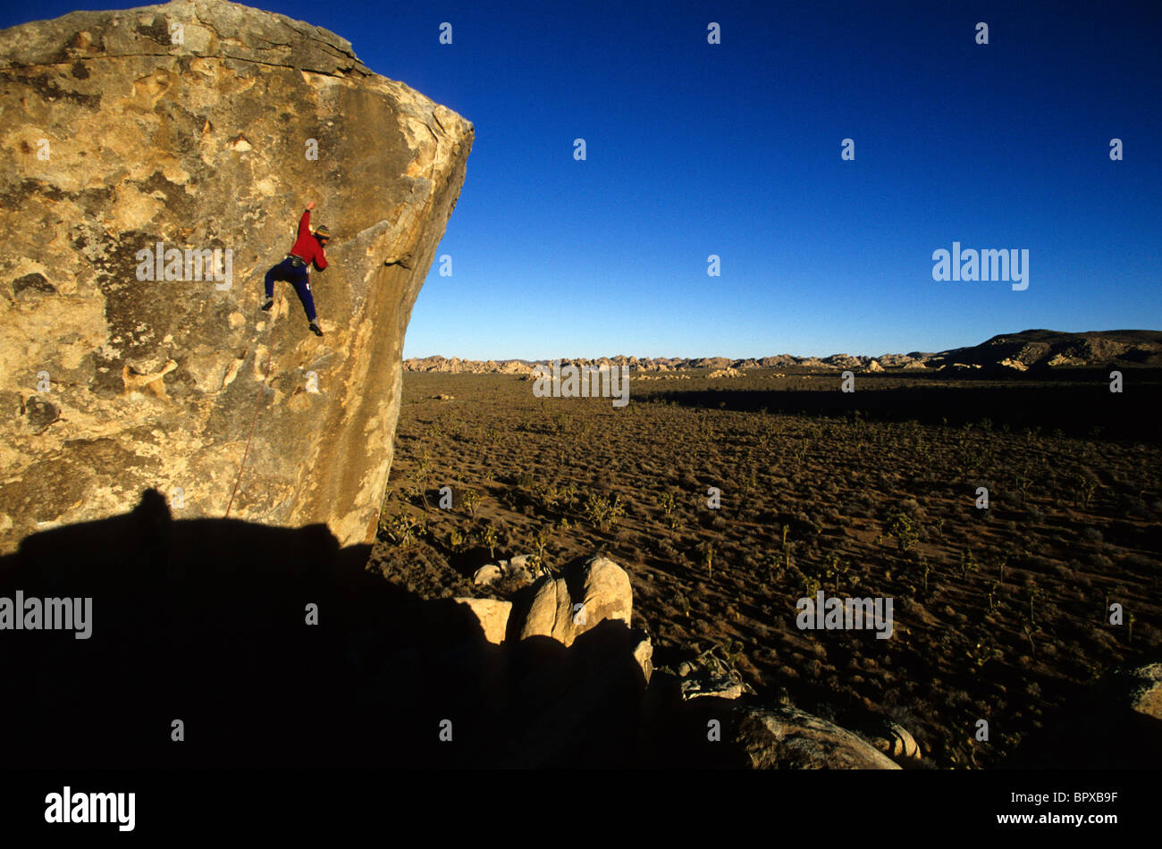 Rock Climber Joshua Tree National Park, California Stock Photo - Alamy