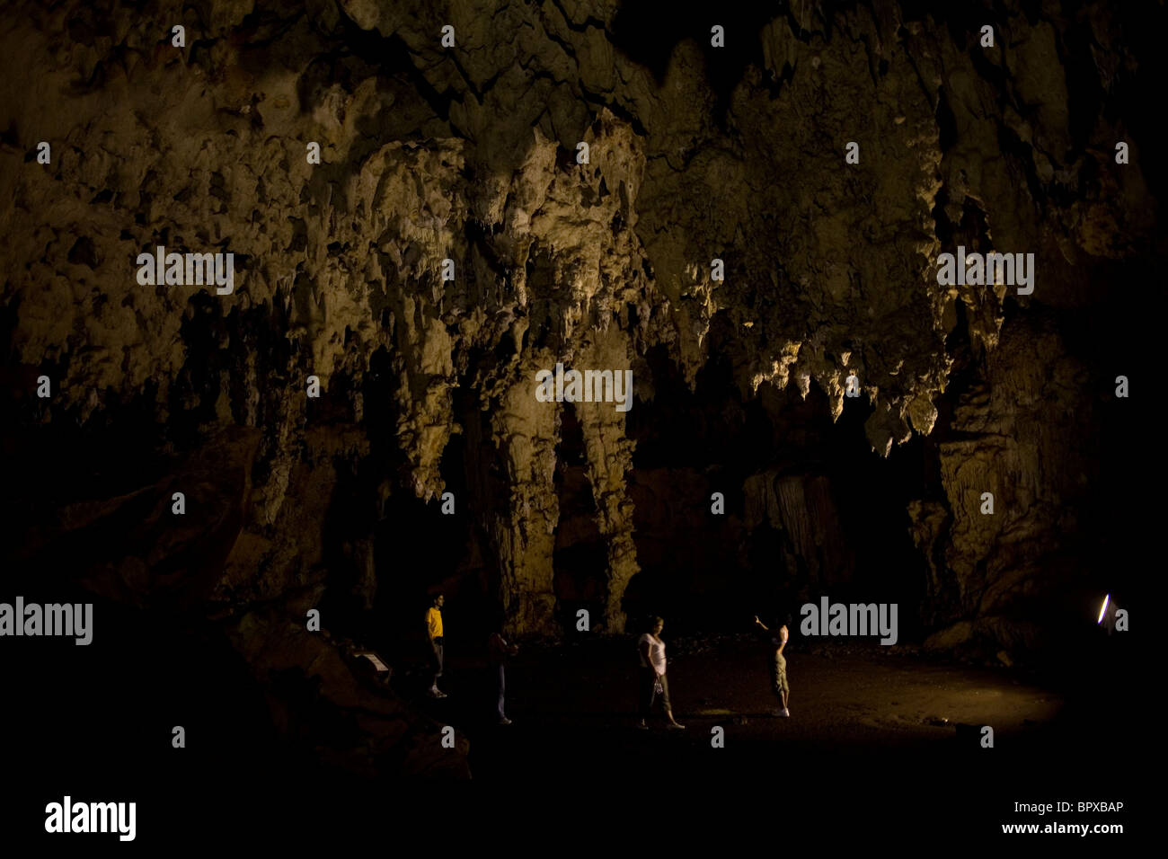 Tourists visit the Loltun caves in Yucatan Peninsula, Mexico, July 9 ...