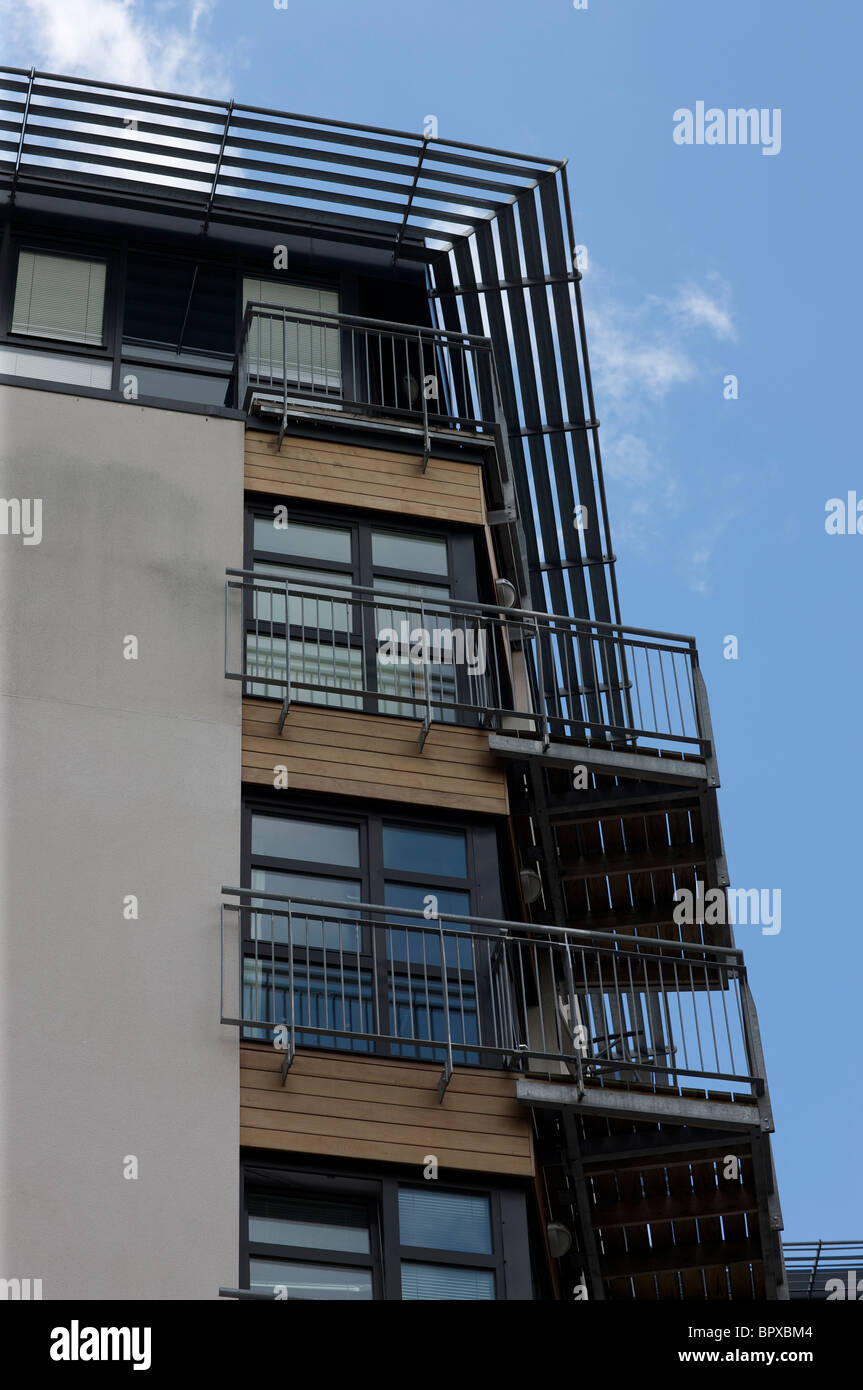 modern city centre apartment block Stock Photo - Alamy