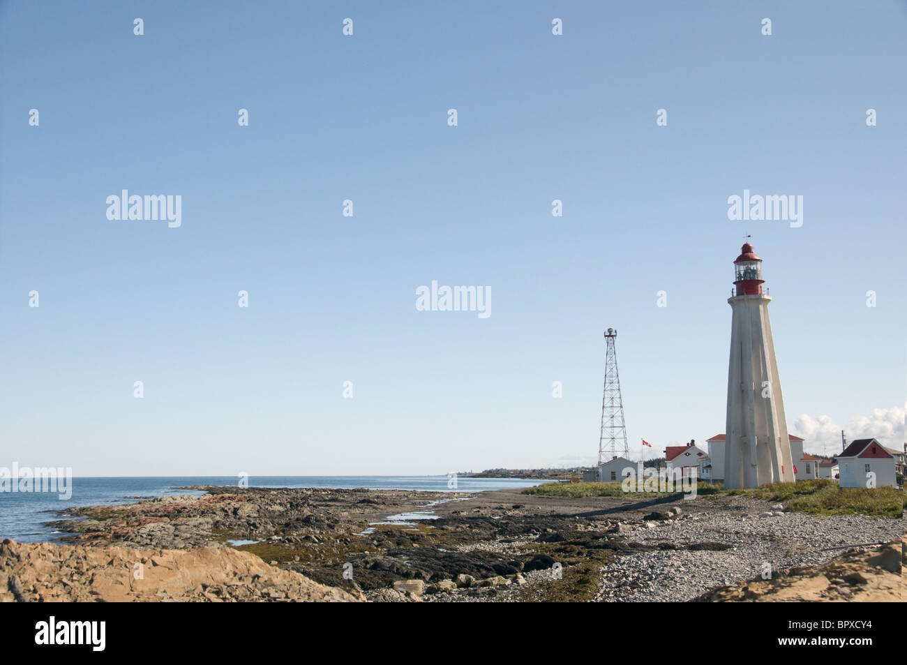 Pointe au pere lighthouse hi-res stock photography and images - Alamy