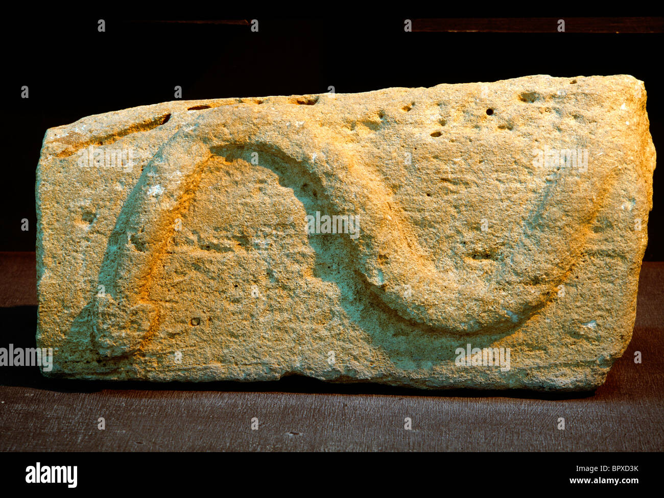 Abu Dhabi UAE Al Ain Rock Carving Of Serpent From Umm An Naar Island ...