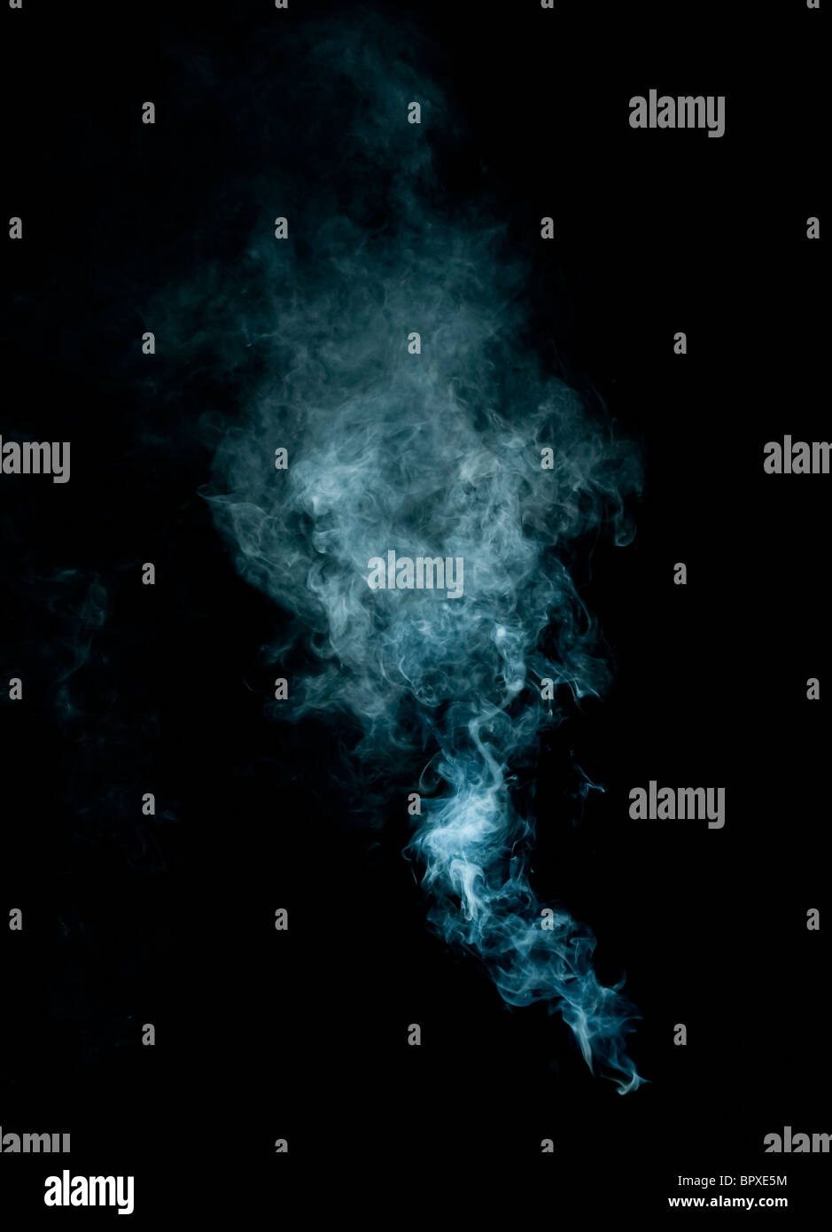 Smoke in the dark Stock Photo - Alamy