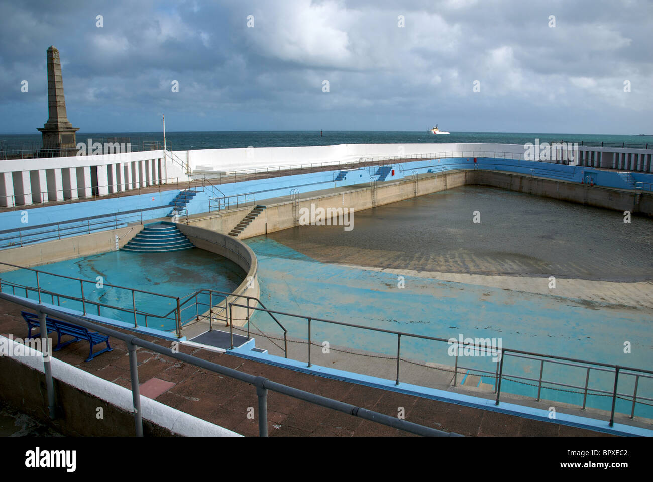 Penzance Cornwall UK Sea Lido Swimming Pool Stock Photo - Alamy