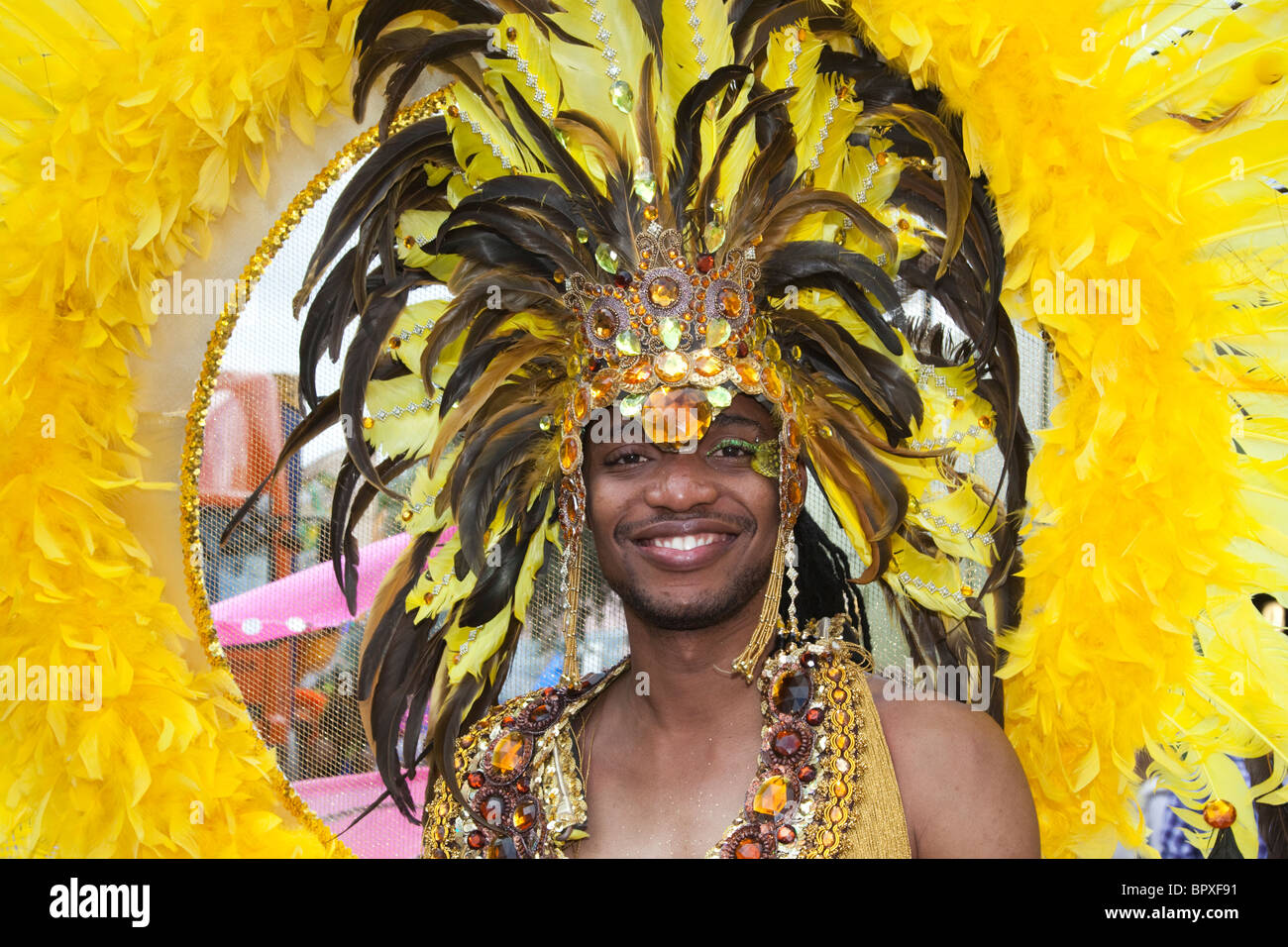 Notting Hill Carnival parade, London, England, United Kingdom Stock ...