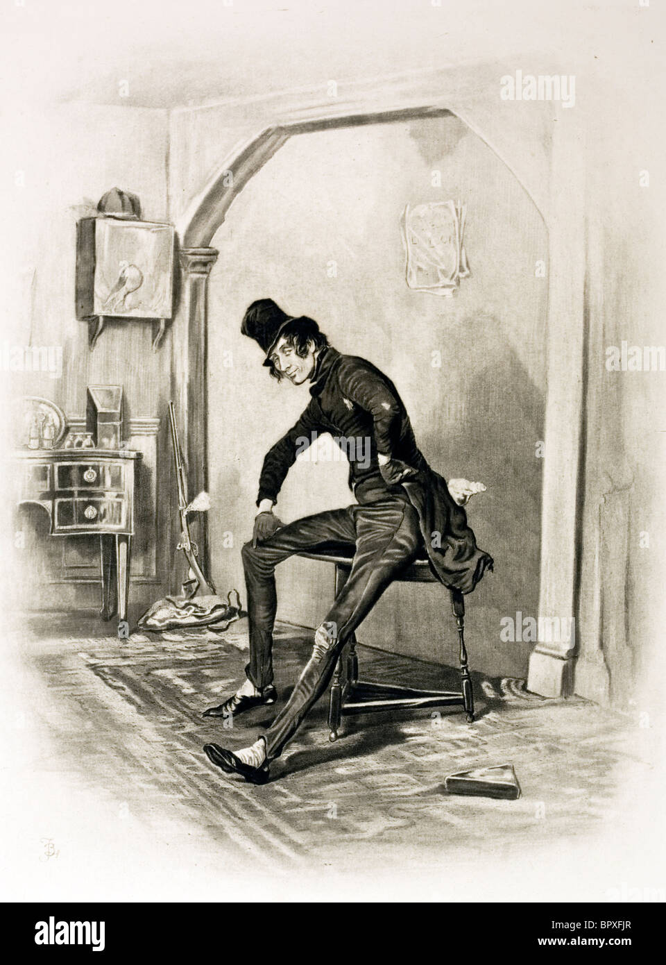 Sketch of Mr Alfred Jingle of No Hall, Nowhere. From the Pickwick ...