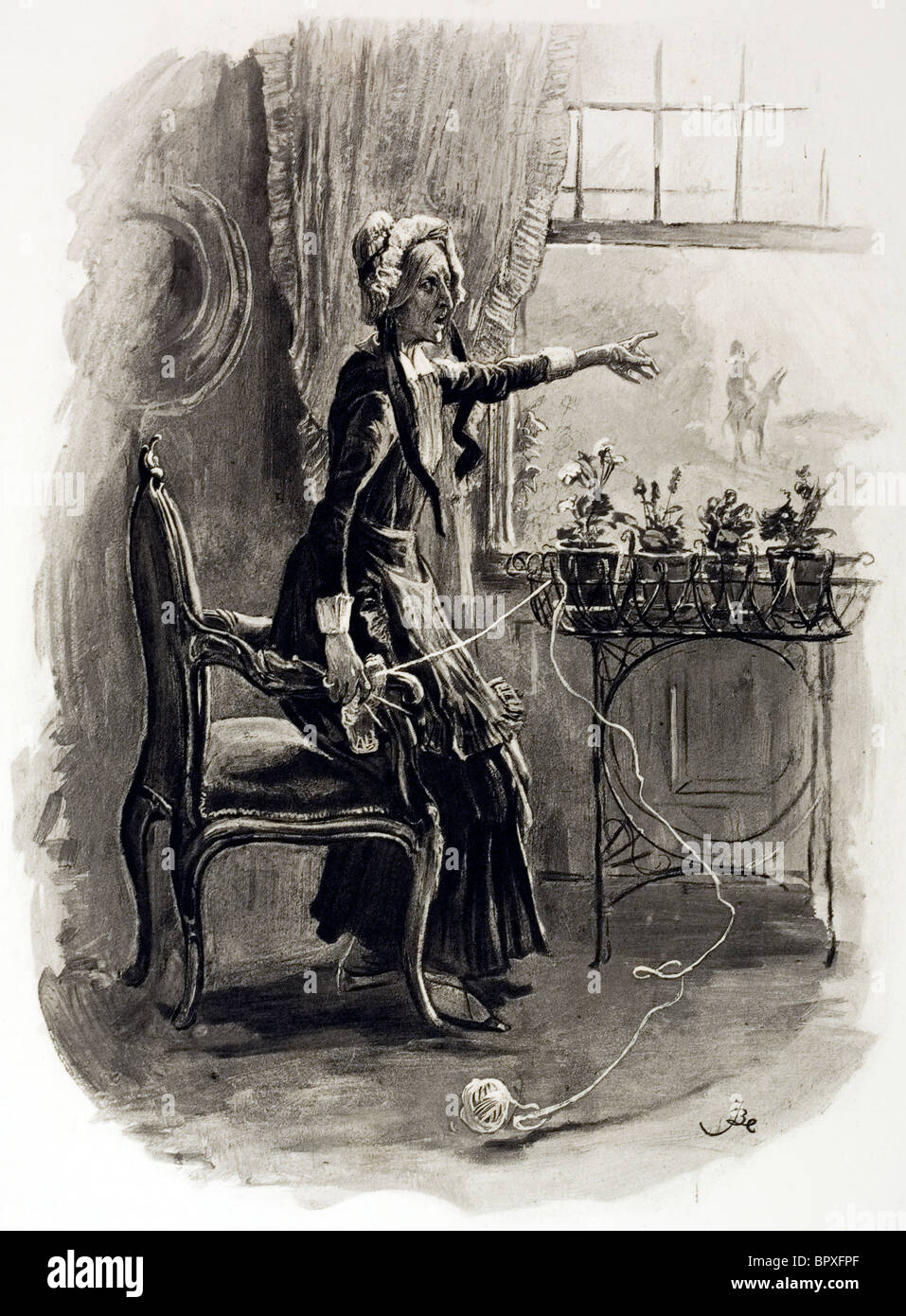 Miss Betsy Trotwood from David Copperfield by Charles Dickens. Artist ...