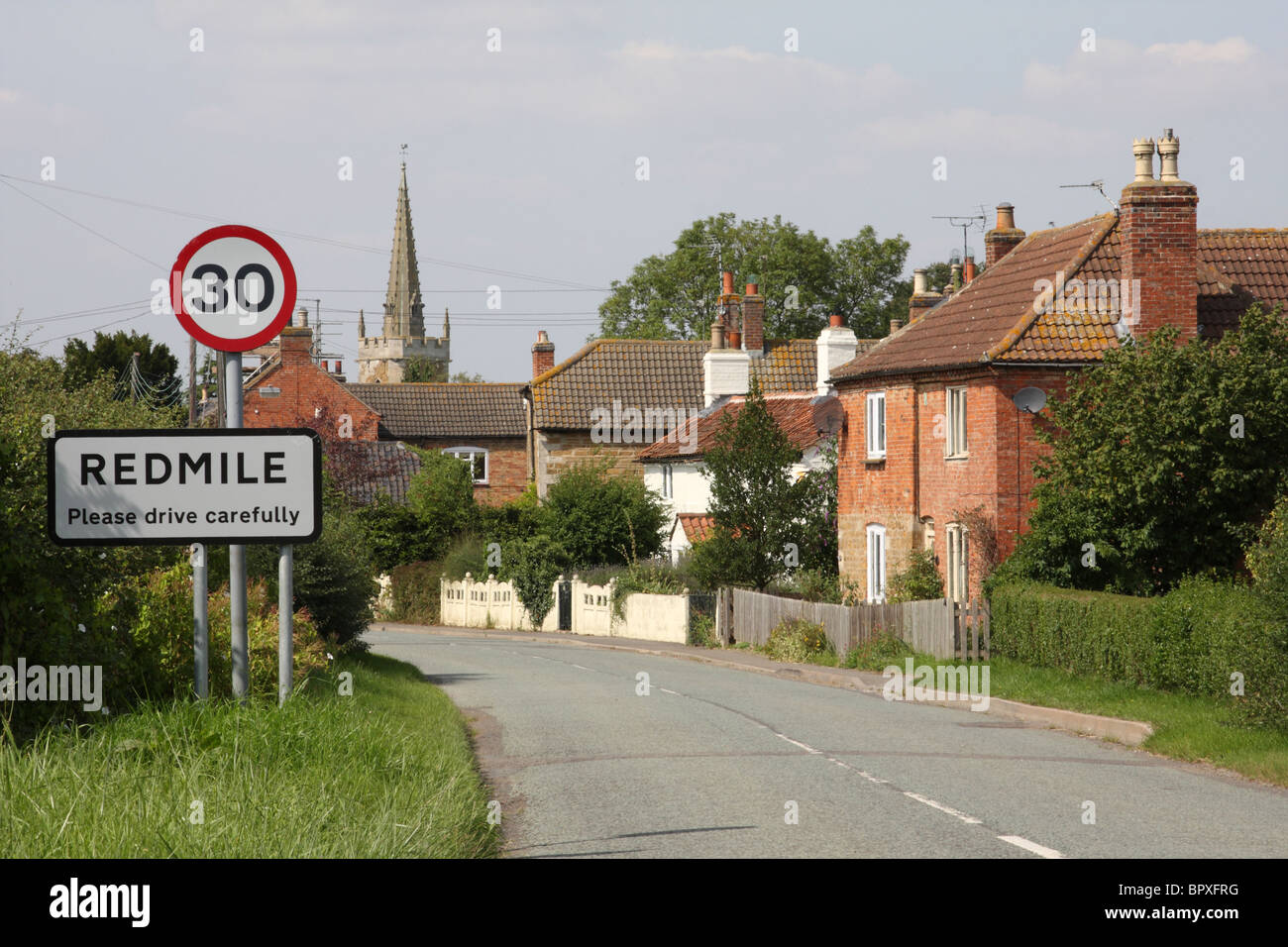 The village of Redmile in Leicestershire, England, U.K Stock Photo - Alamy